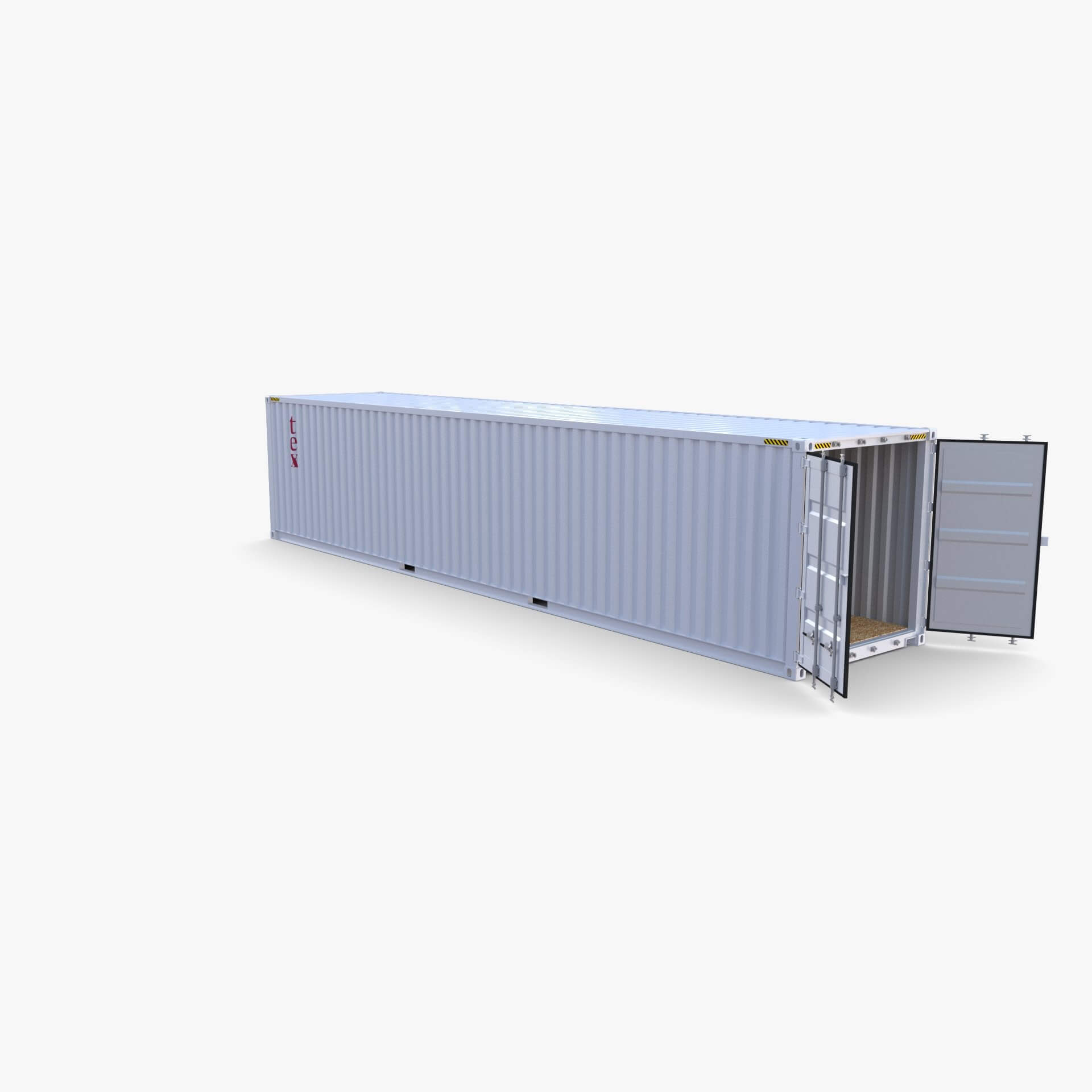 40ft Shipping Container Tex V2 - 3D Model by dragosburian