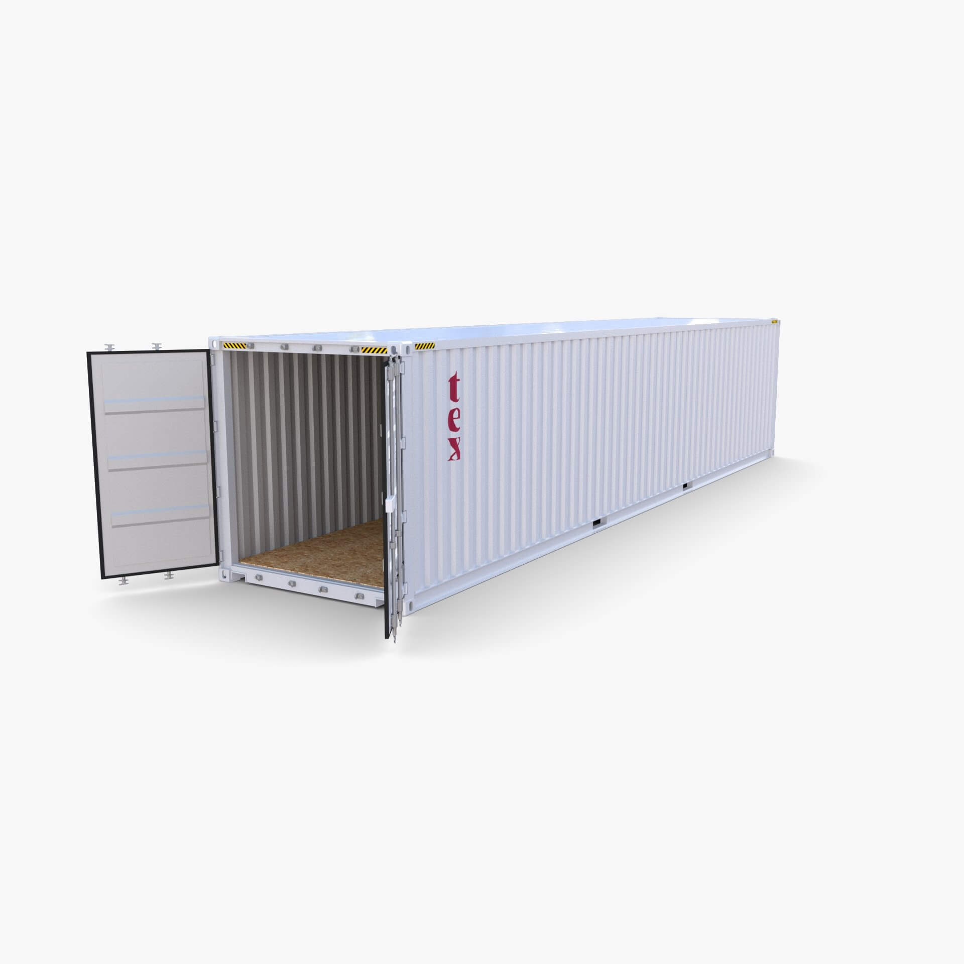 40ft Shipping Container Tex V2 - 3D Model by dragosburian