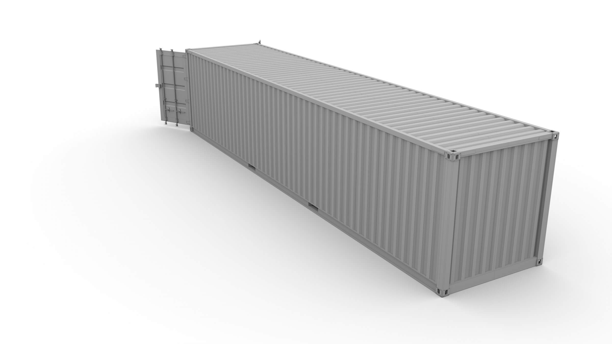40ft Shipping Container Tex V2 - 3D Model by dragosburian