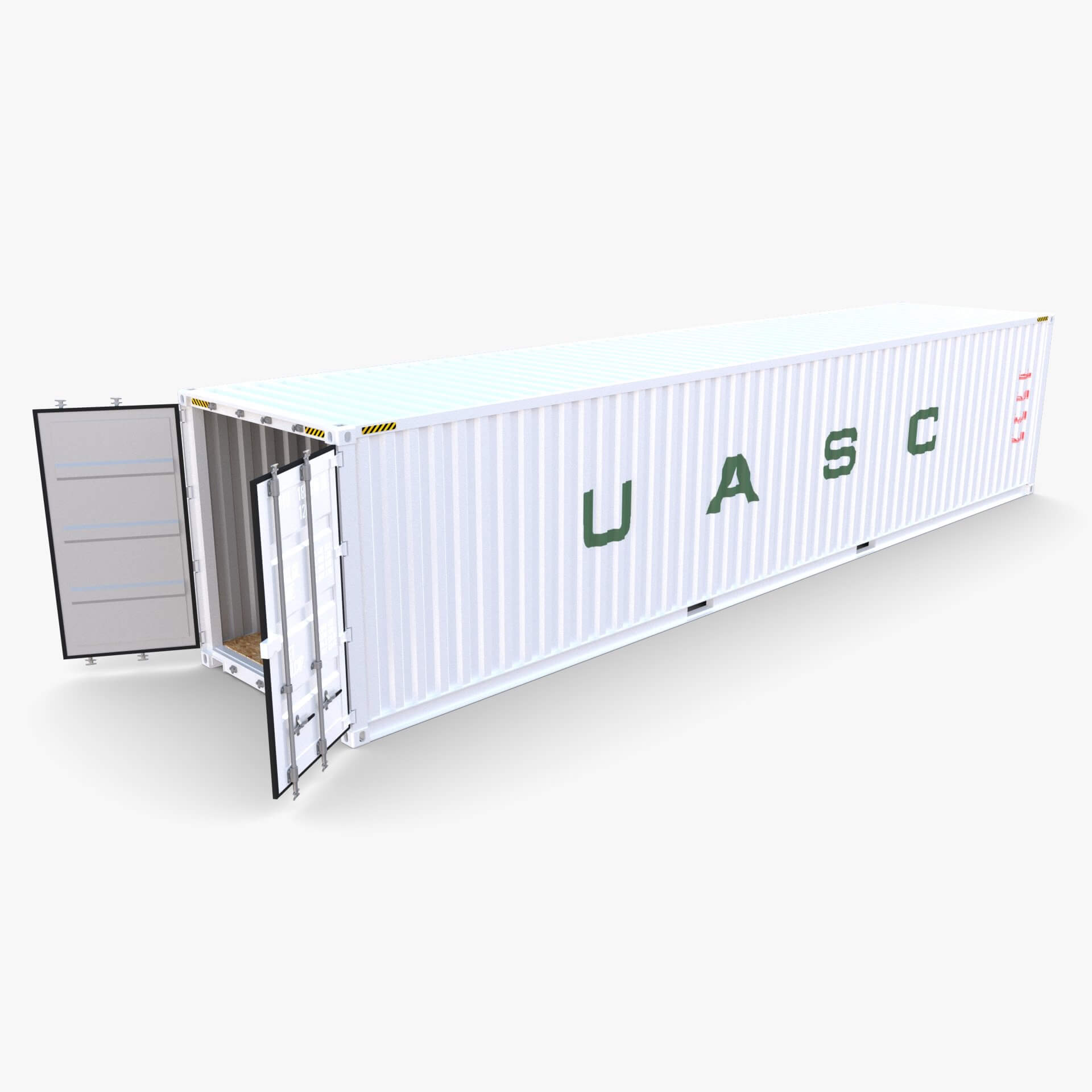 40ft Shipping Container UASC V2 - 3D Model by dragosburian