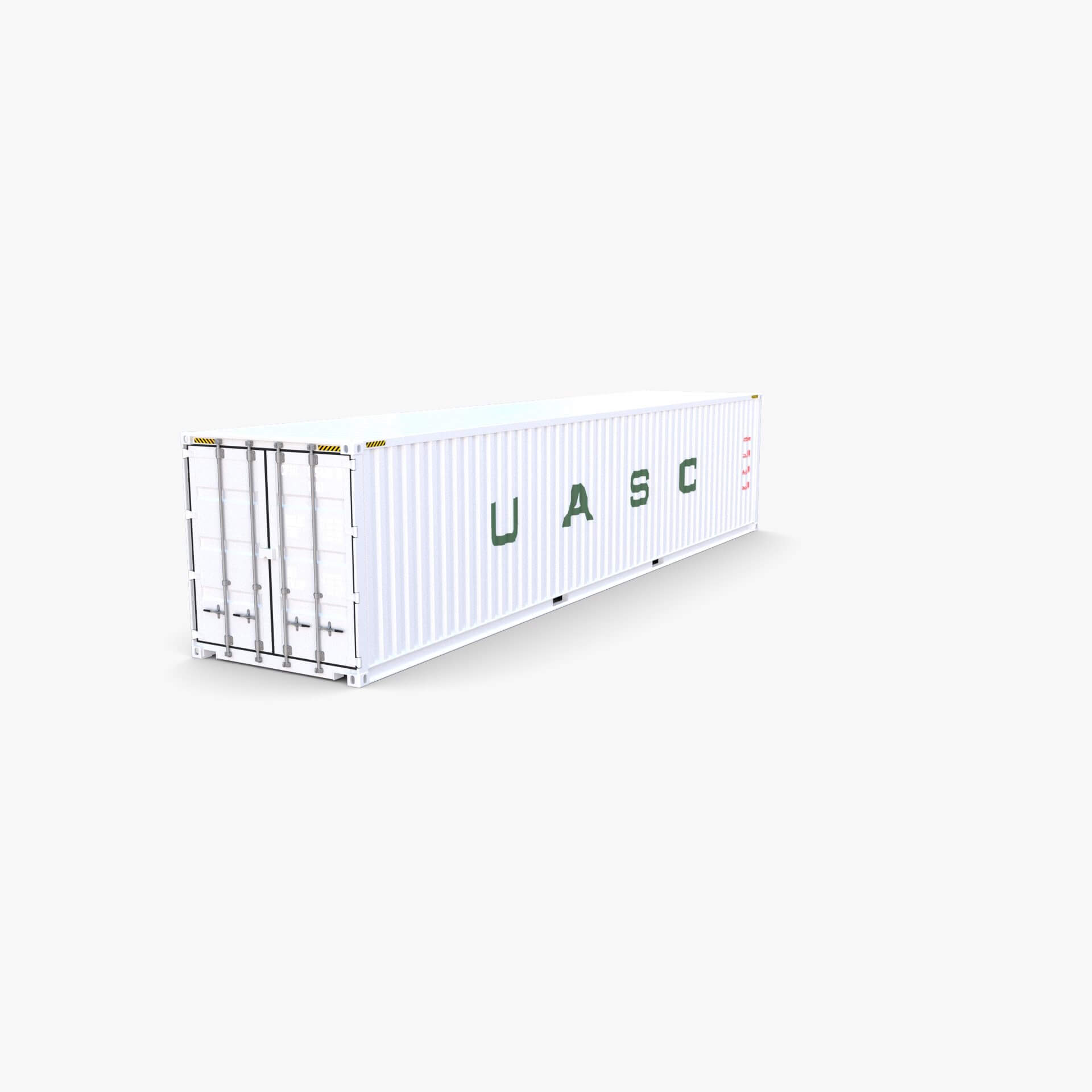 40ft Shipping Container UASC V2 - 3D Model by dragosburian
