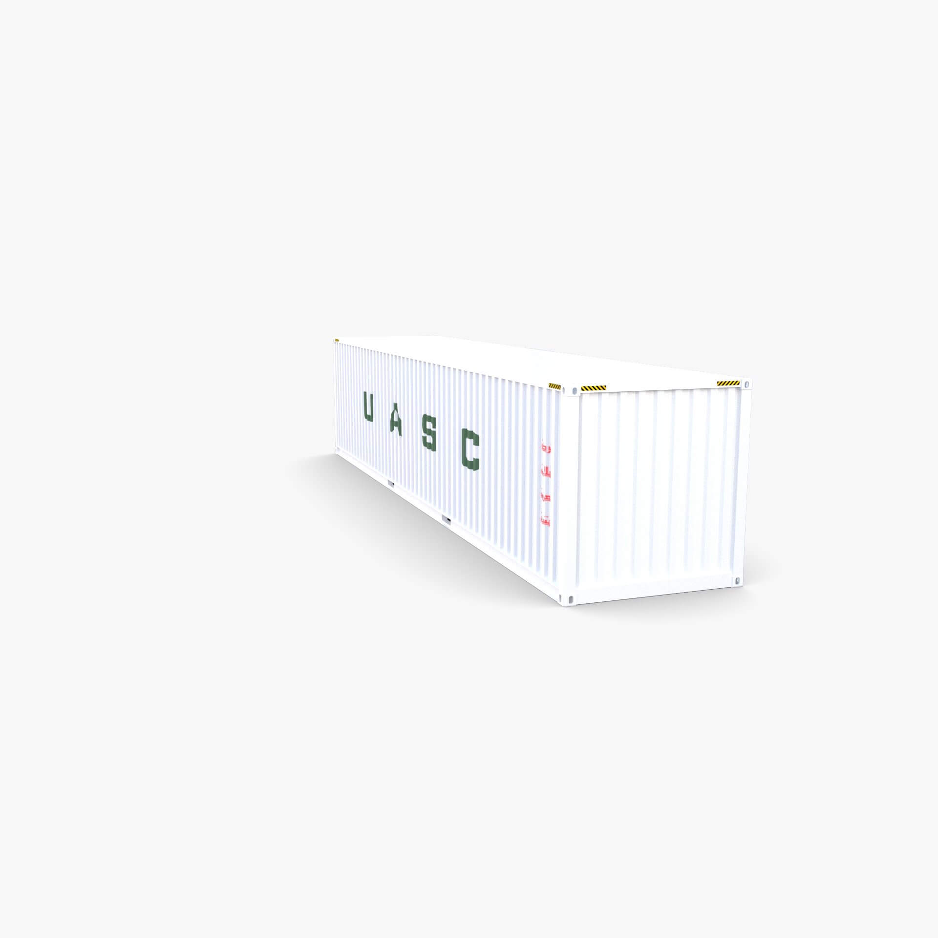 40ft Shipping Container UASC V2 - 3D Model by dragosburian