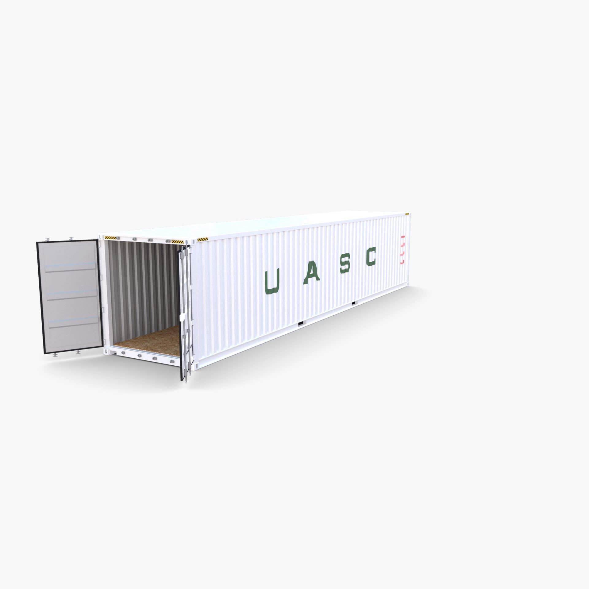 40ft Shipping Container UASC V2 - 3D Model by dragosburian