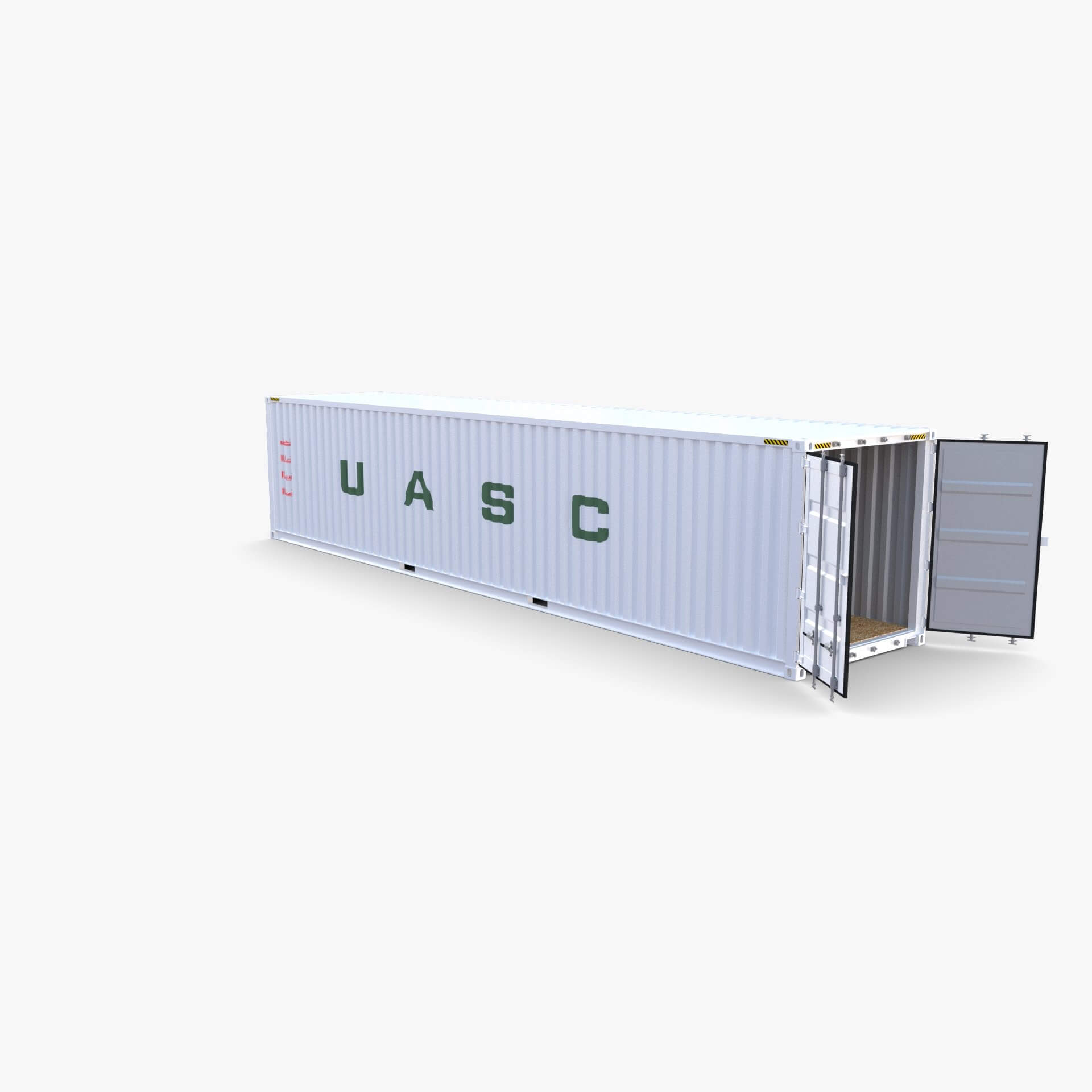 40ft Shipping Container UASC V2 - 3D Model by dragosburian