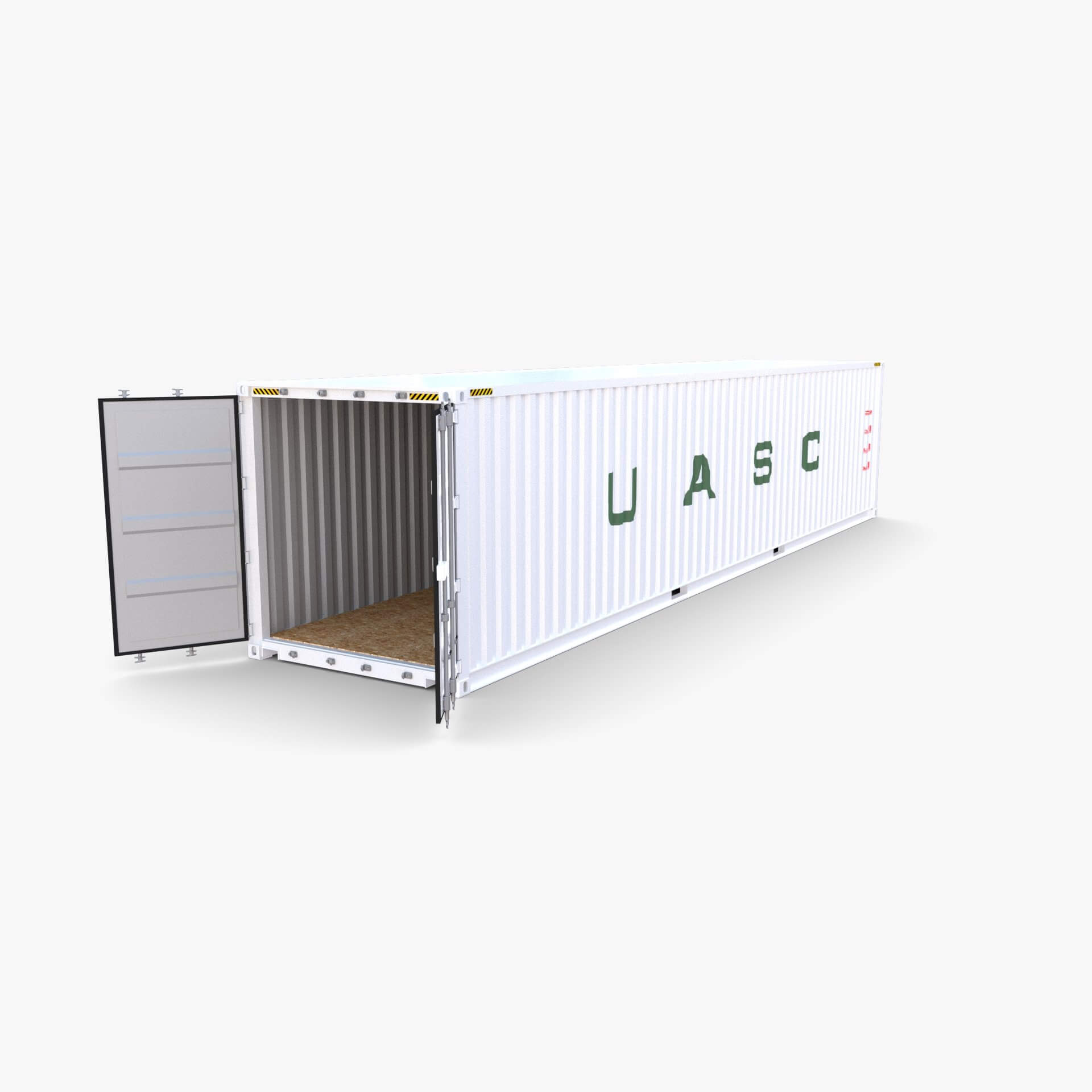40ft Shipping Container UASC V2 - 3D Model by dragosburian