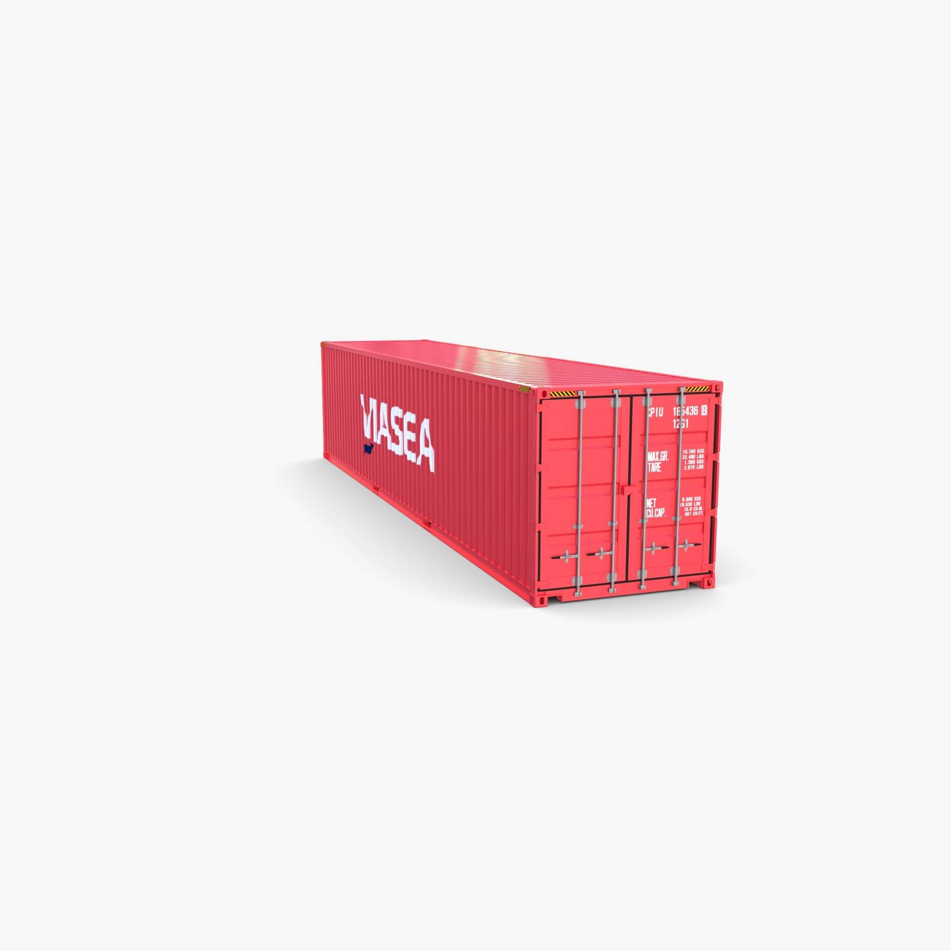 40ft Shipping Container Viasea - 3D Model by dragosburian