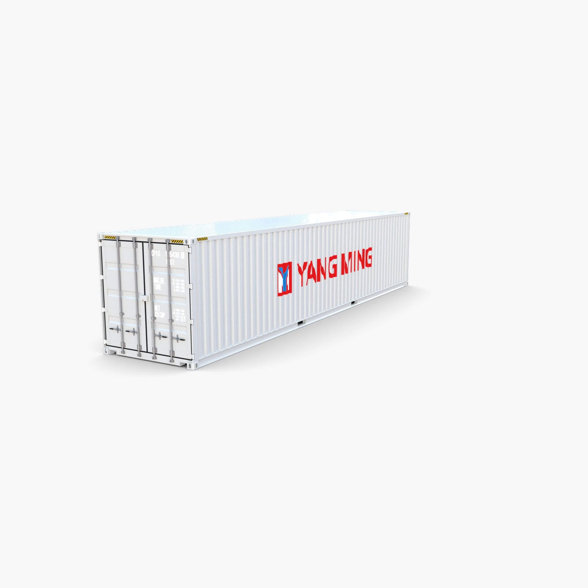 40ft Shipping Container Yang Ming - 3D Model by dragosburian