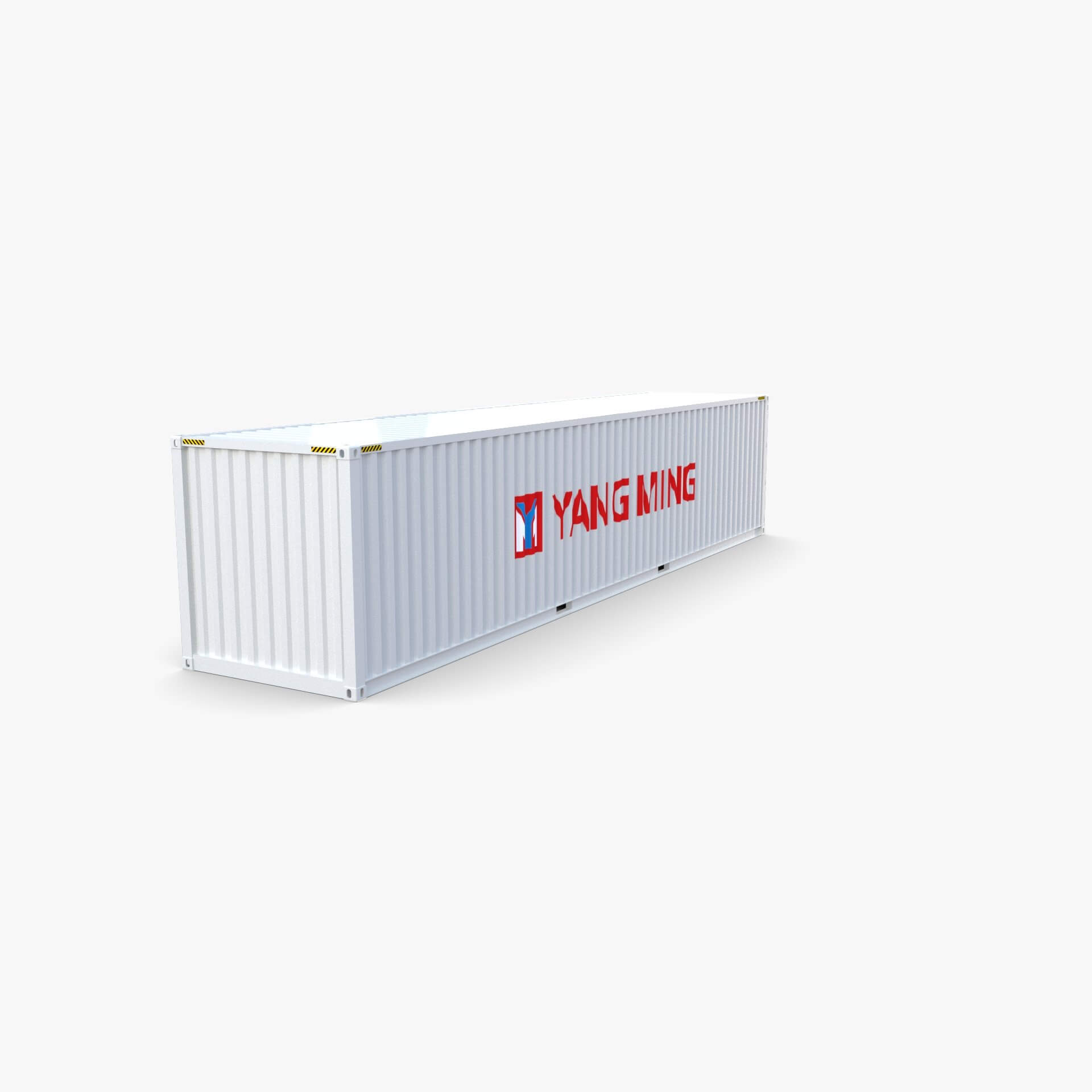 40ft Shipping Container Yang Ming - 3D Model by dragosburian
