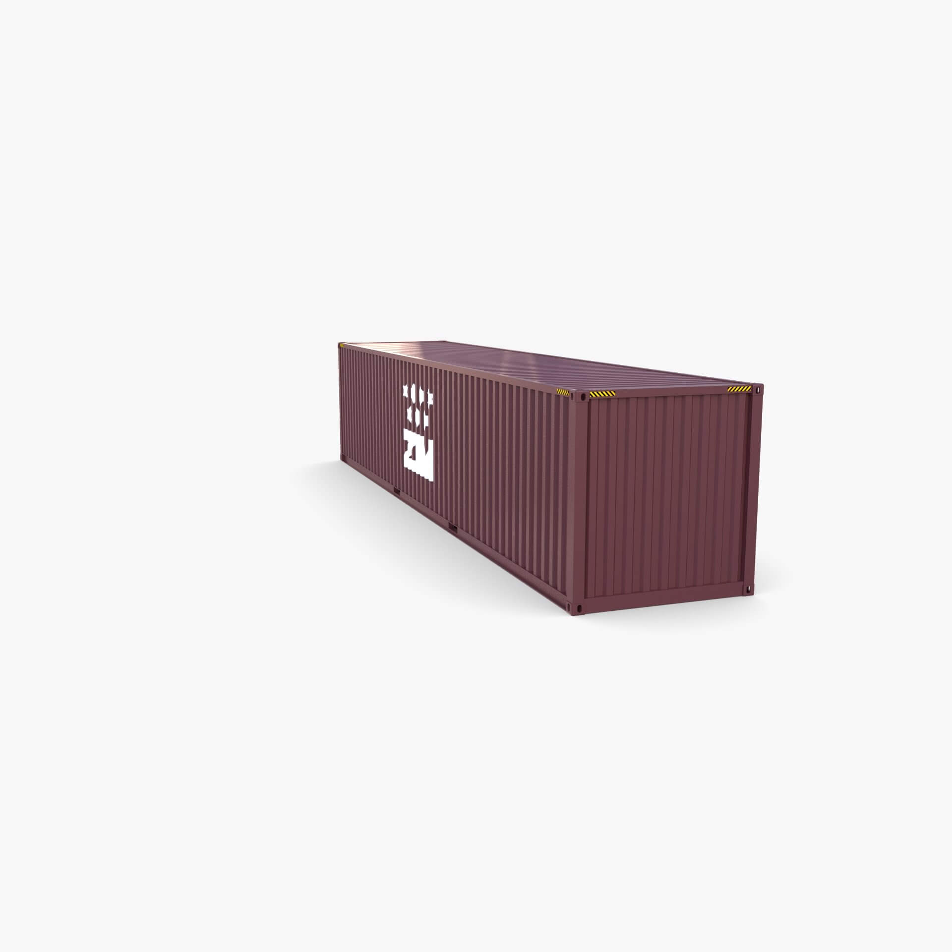 40ft Shipping Container ZIM - 3D Model by dragosburian