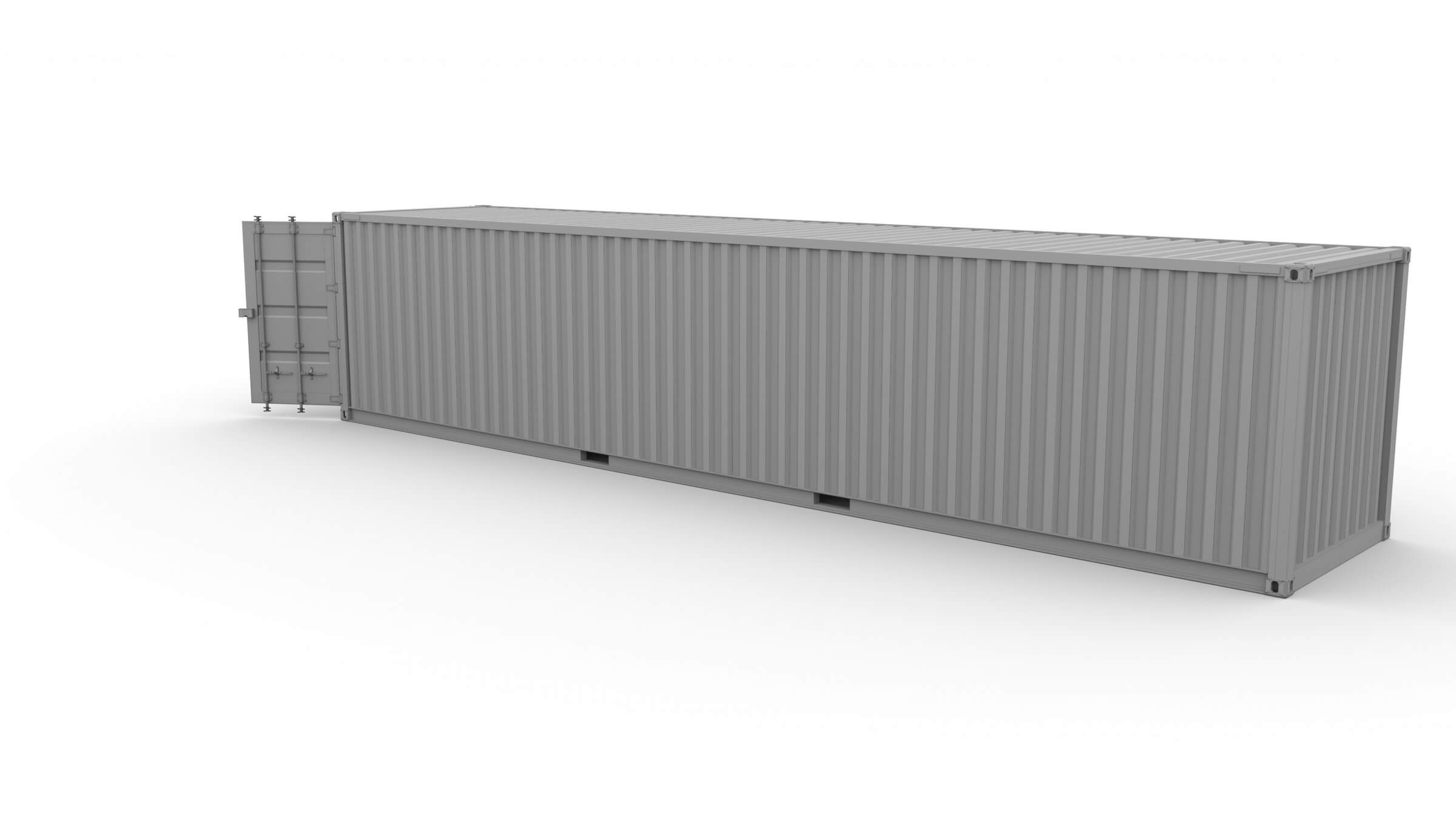 40ft Shipping Container ZIM - 3D Model by dragosburian