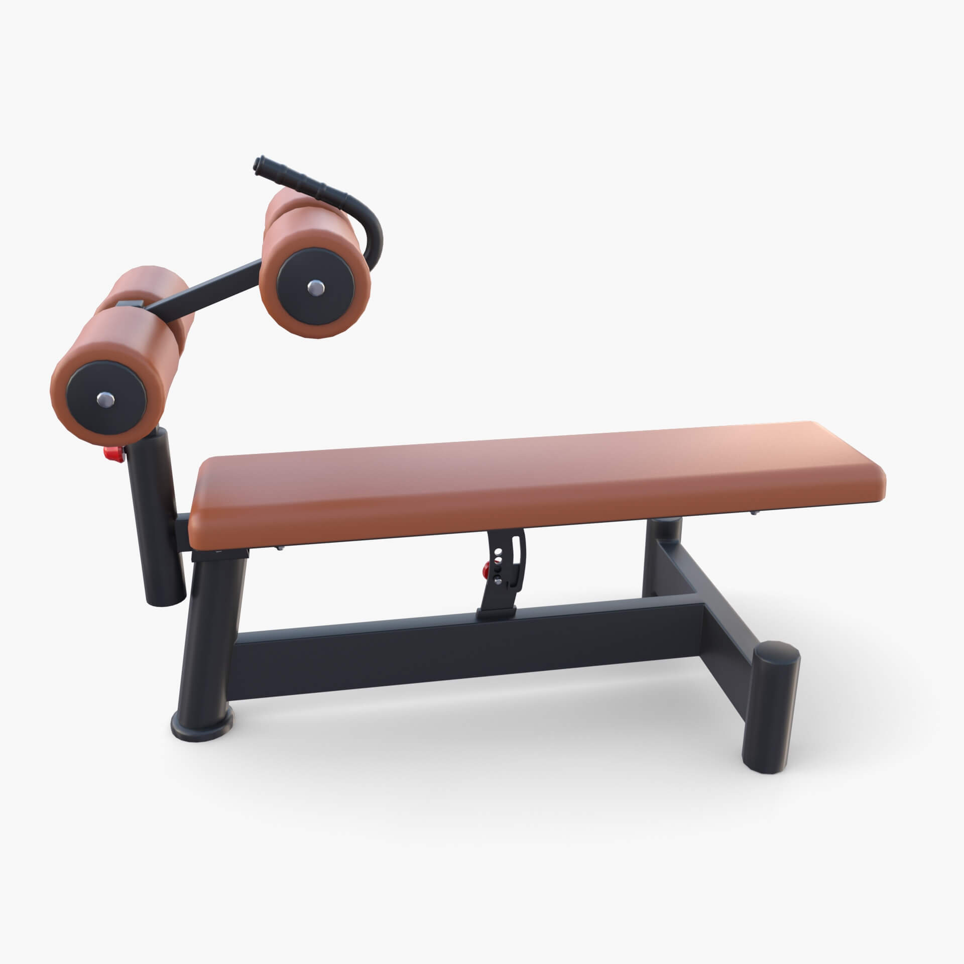 Adjustable Crunch Bench - 3D Model by dragosburian