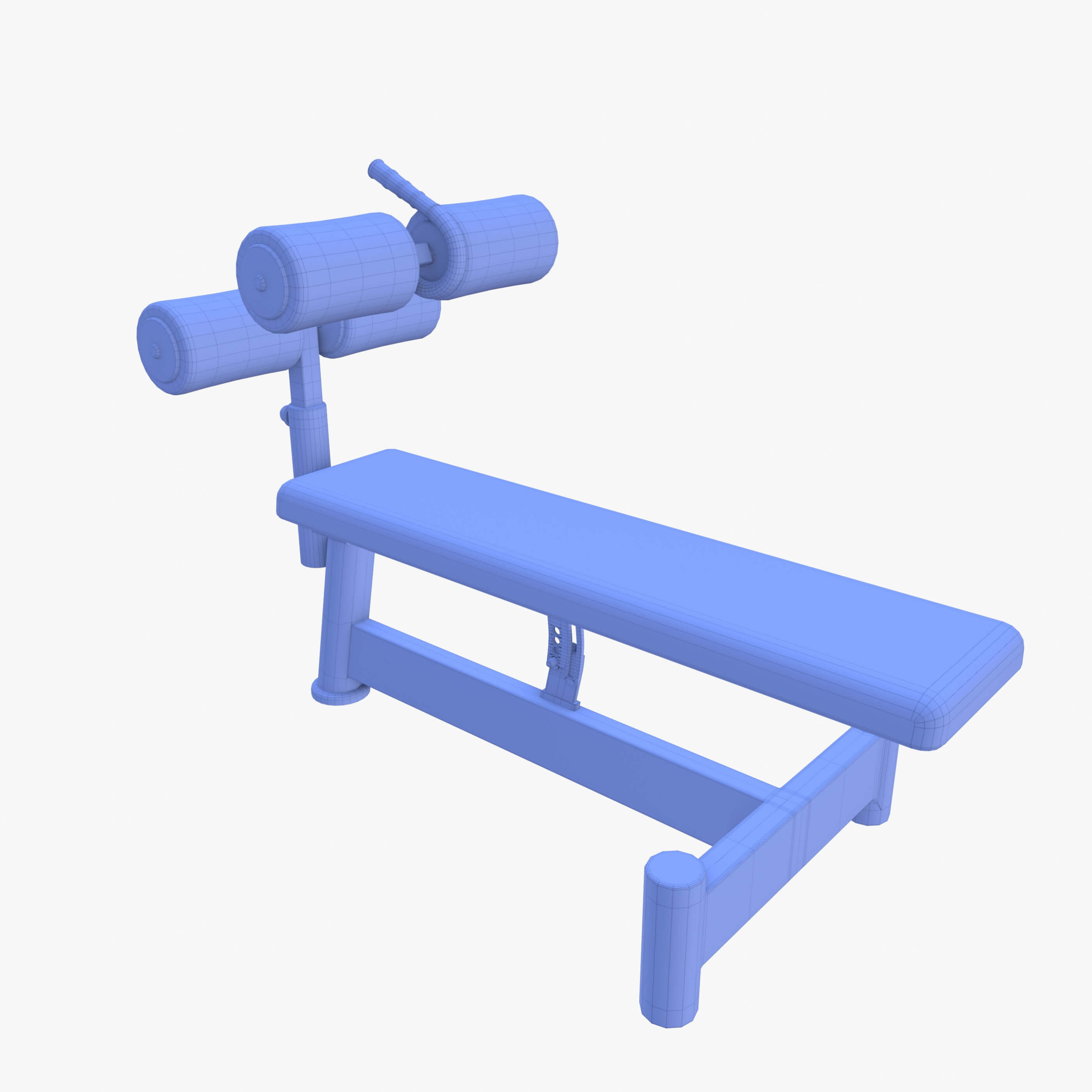 Adjustable Crunch Bench - 3D Model by dragosburian