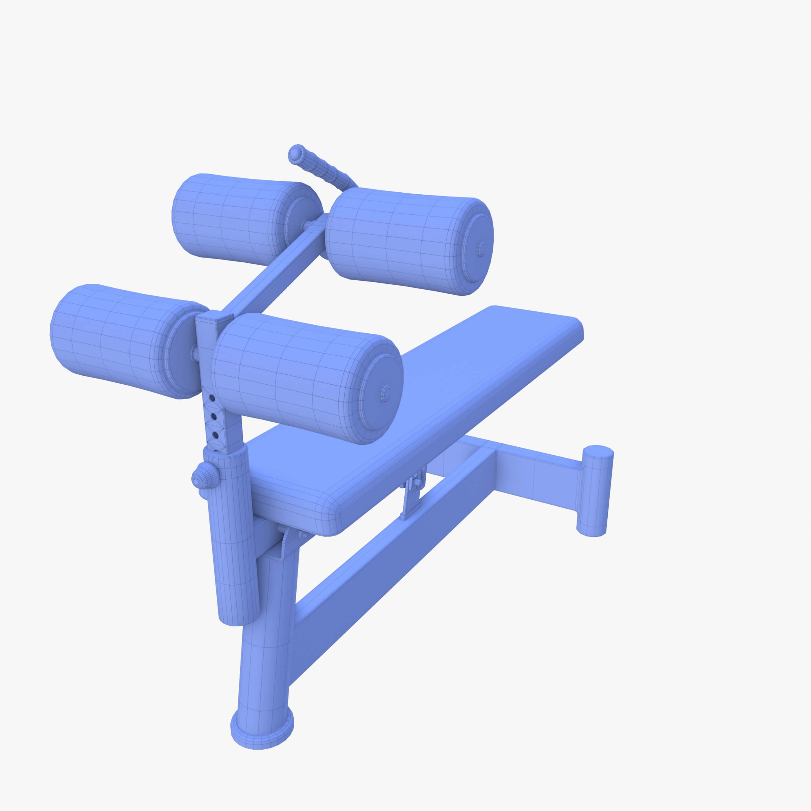 Adjustable Crunch Bench - 3D Model by dragosburian