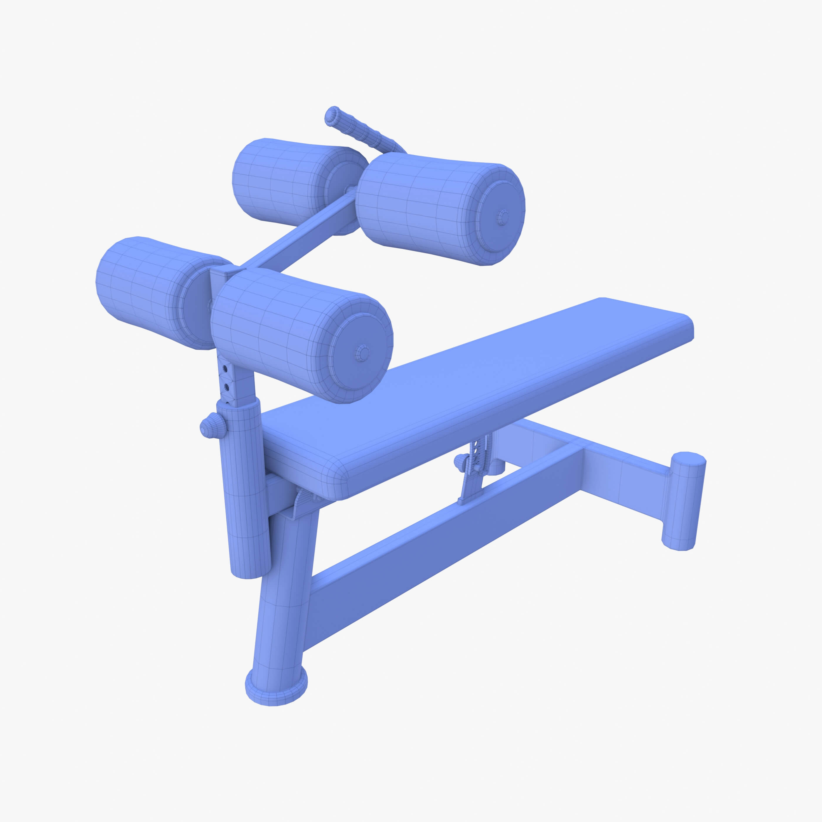 Adjustable Crunch Bench - 3D Model by dragosburian