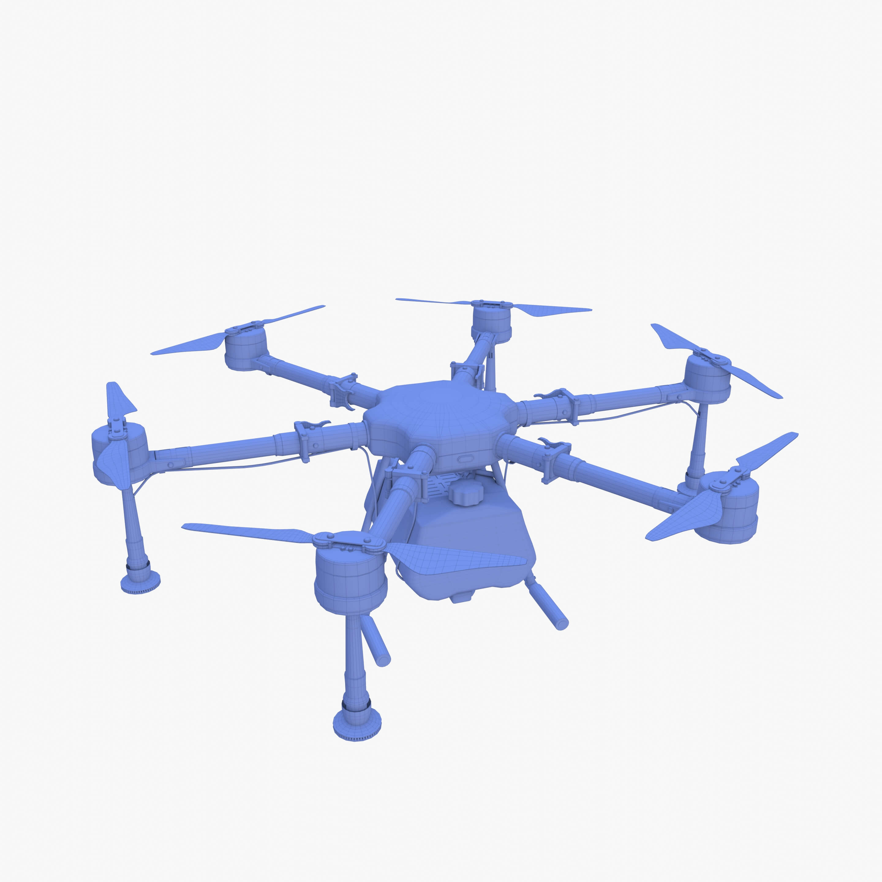 Agricultural Drone V2 - 3D Model by dragosburian