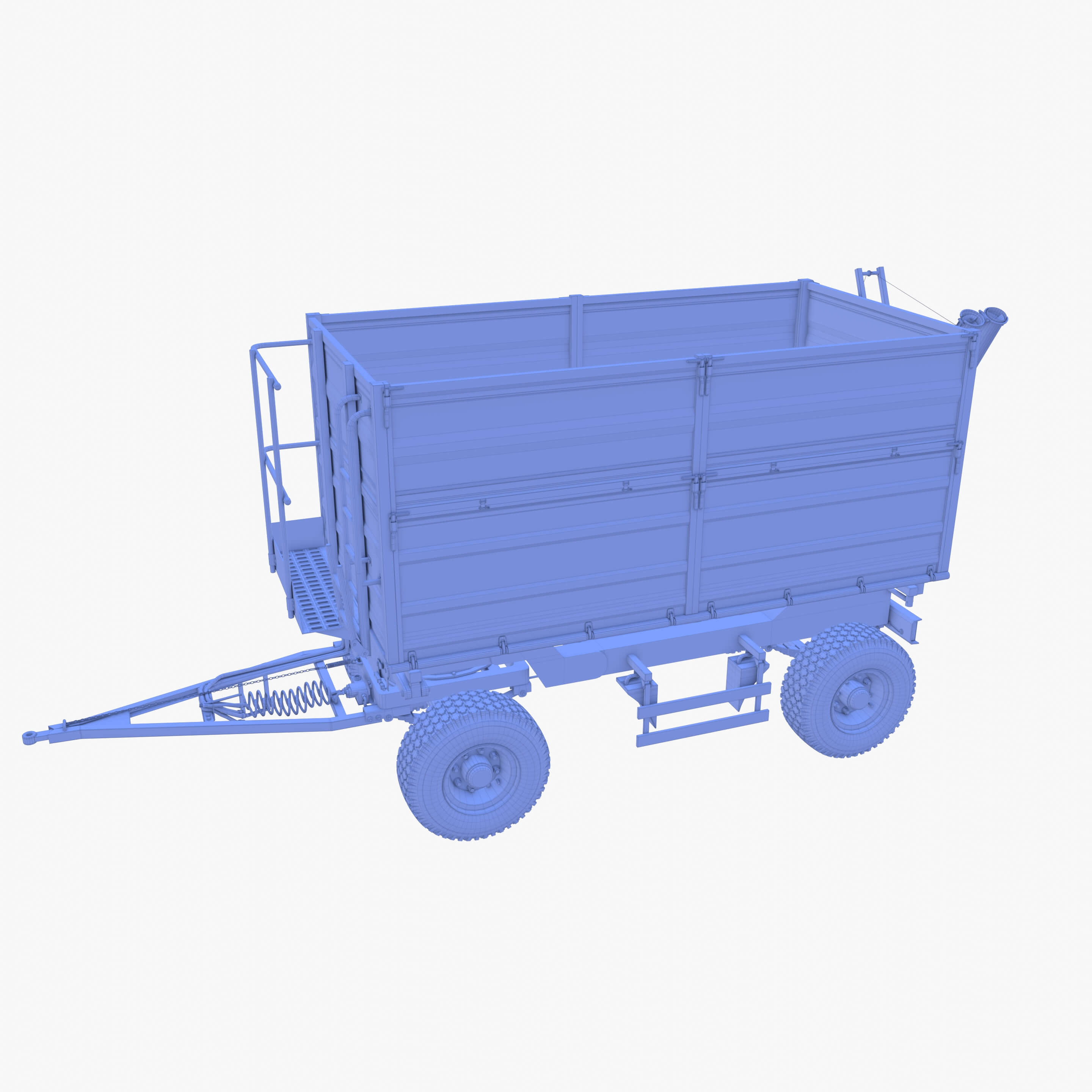 Agro Trailer V2 - 3D Model by dragosburian