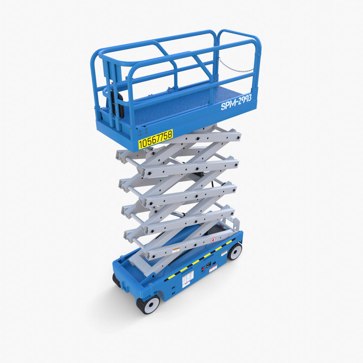 Animated Electric Scissor Lift V1 - 3D Model by dragosburian