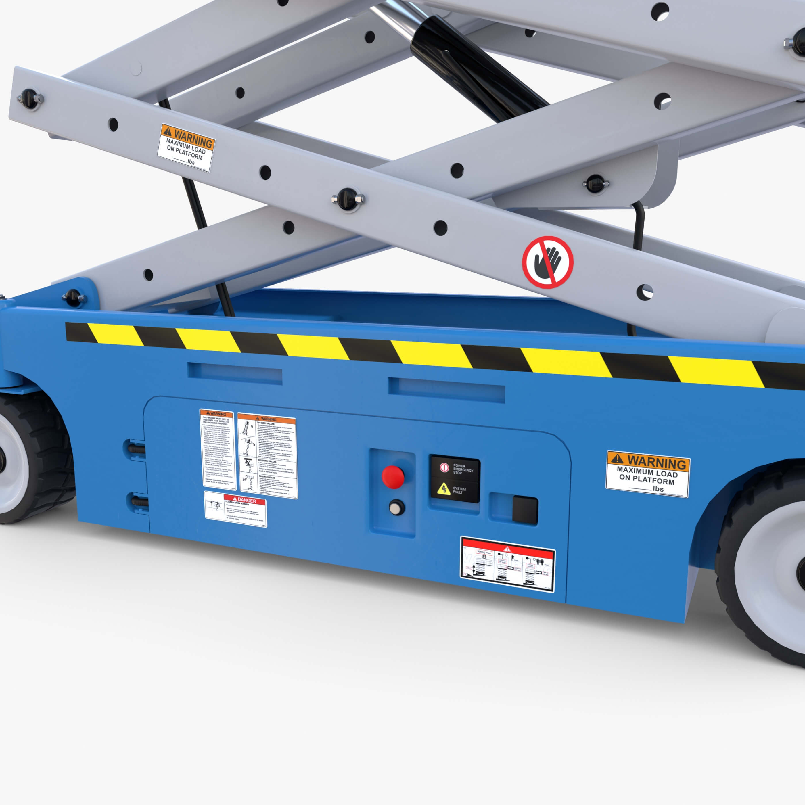 Animated Electric Scissor Lift V1 - 3D Model by dragosburian