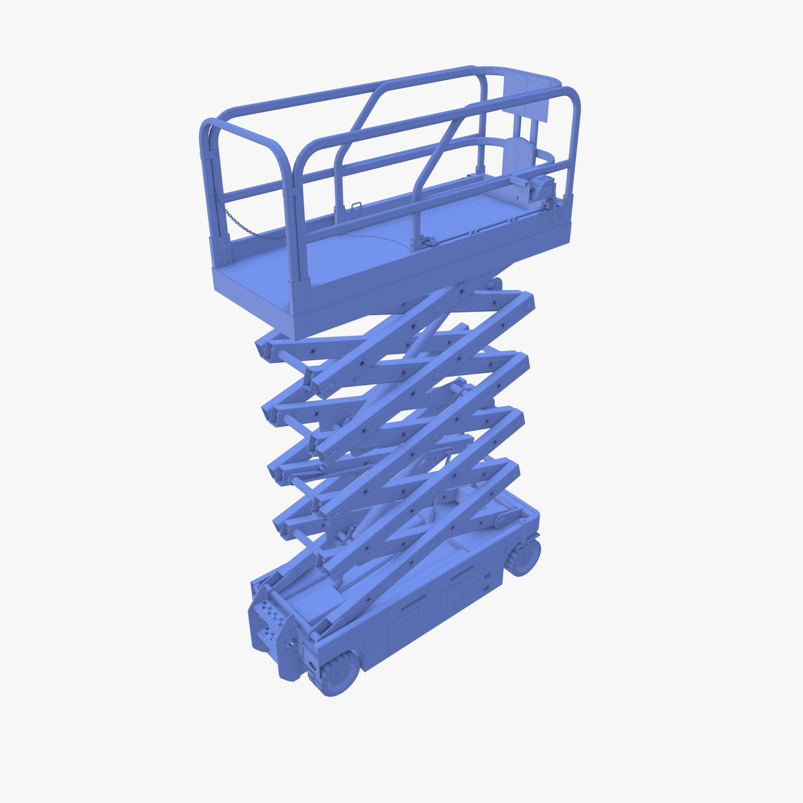 Animated Electric Scissor Lift V1 - 3D Model by dragosburian