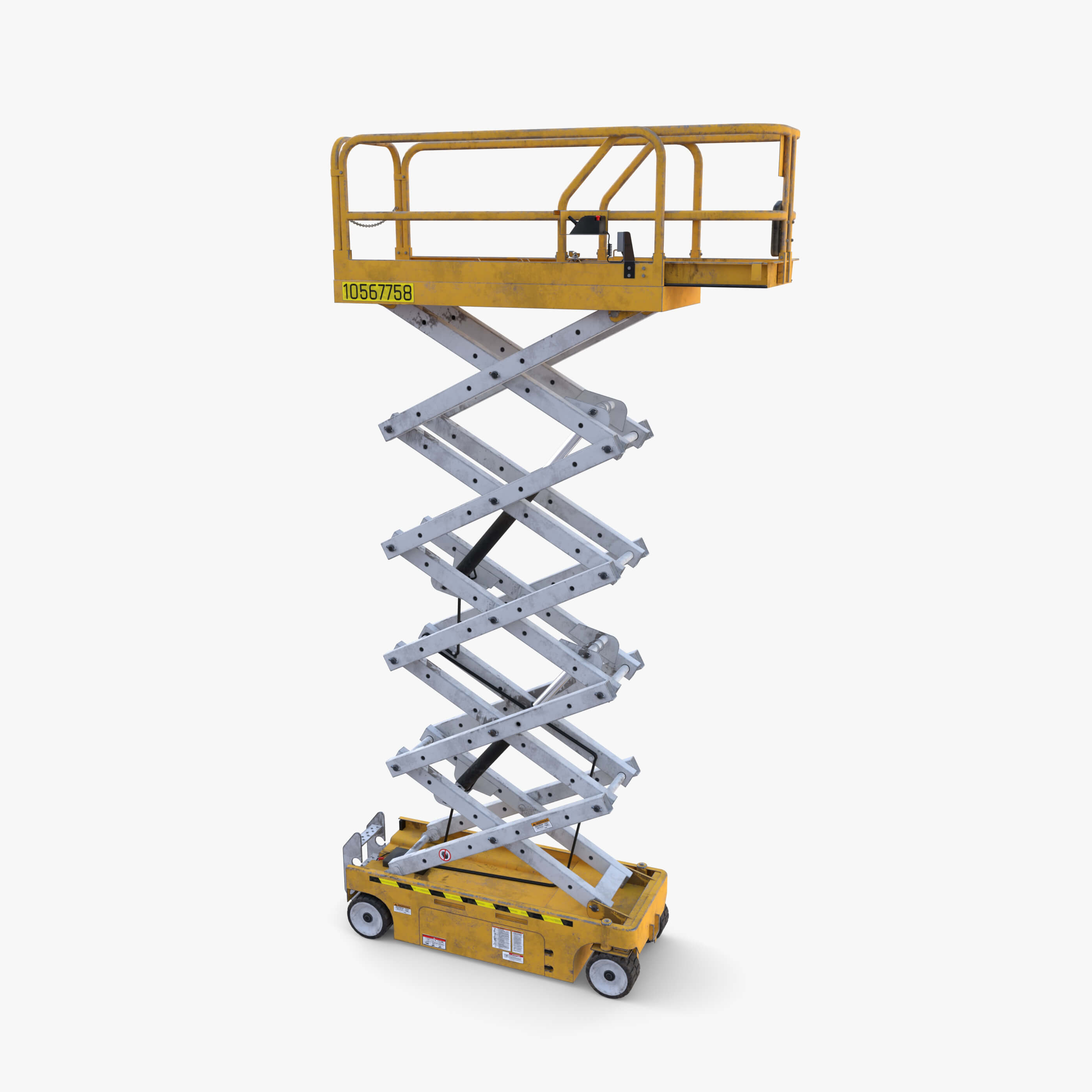 Animated Electric Scissor Lift V2 - 3D Model by dragosburian