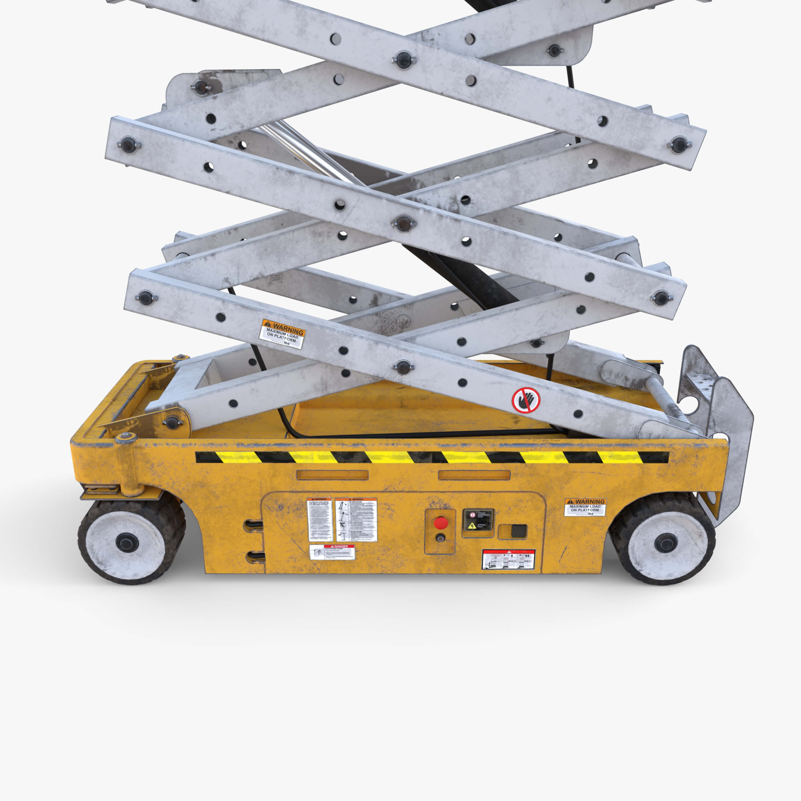 Animated Electric Scissor Lift V2 - 3D Model by dragosburian