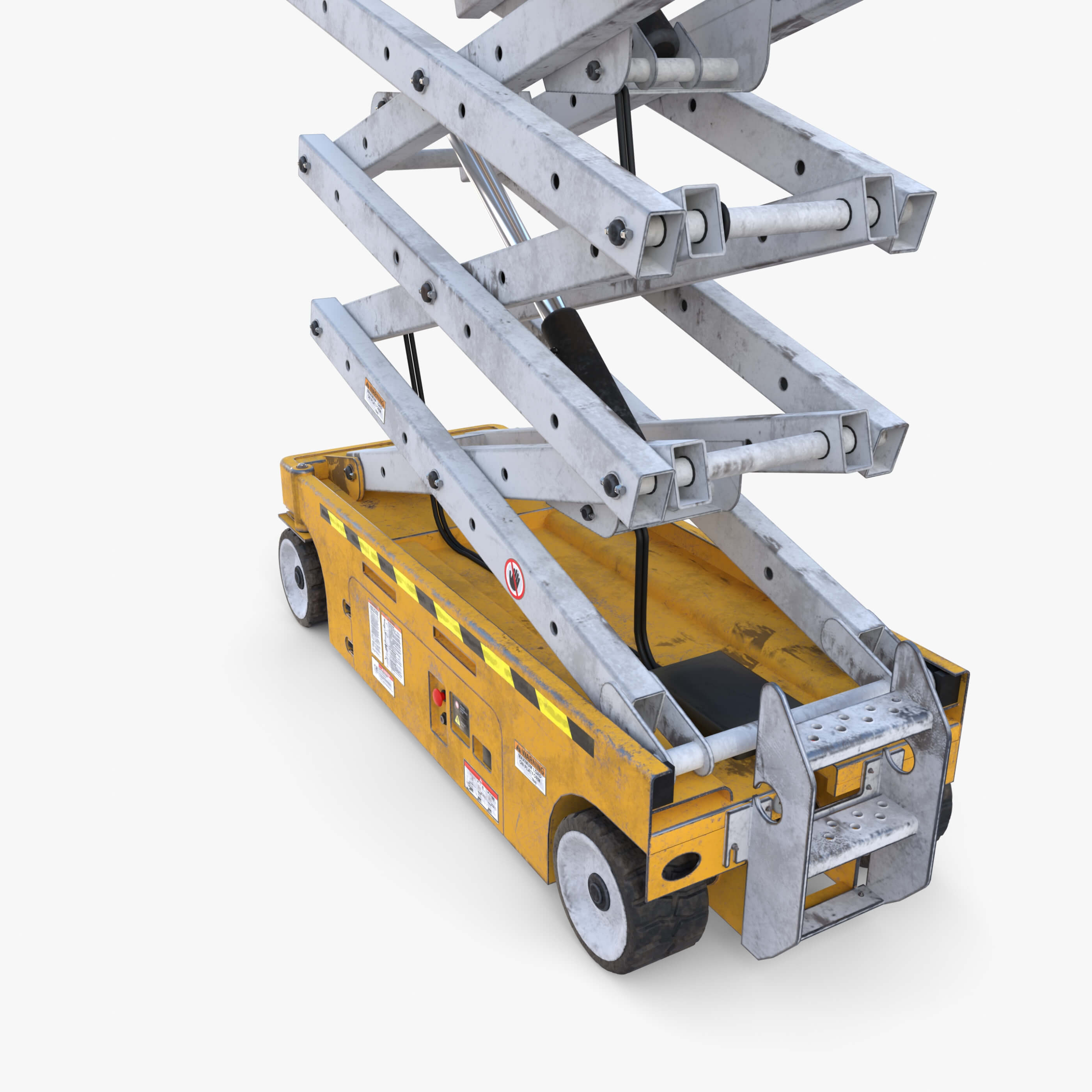 Animated Electric Scissor Lift V2 - 3D Model by dragosburian