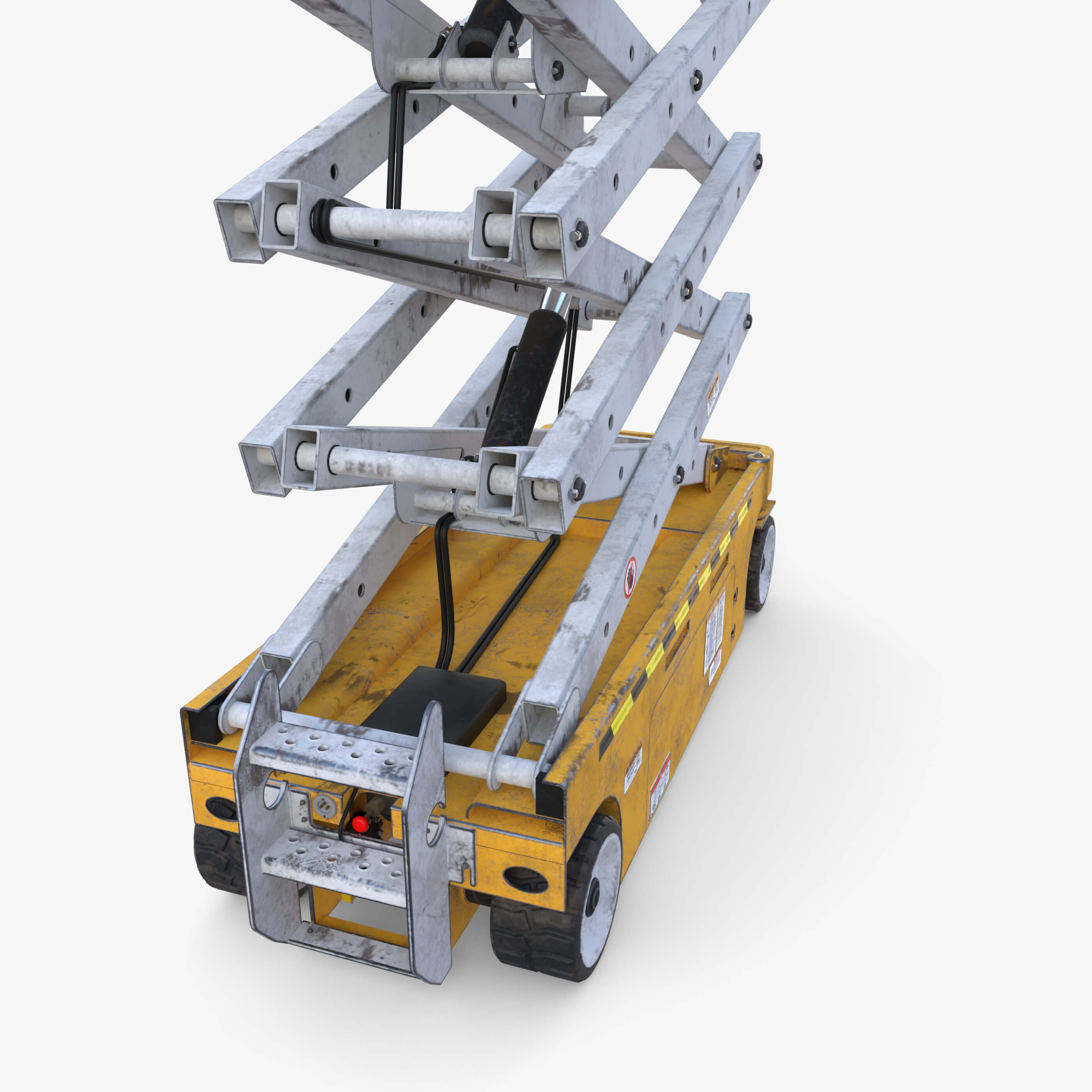 Animated Electric Scissor Lift V2 - 3D Model by dragosburian