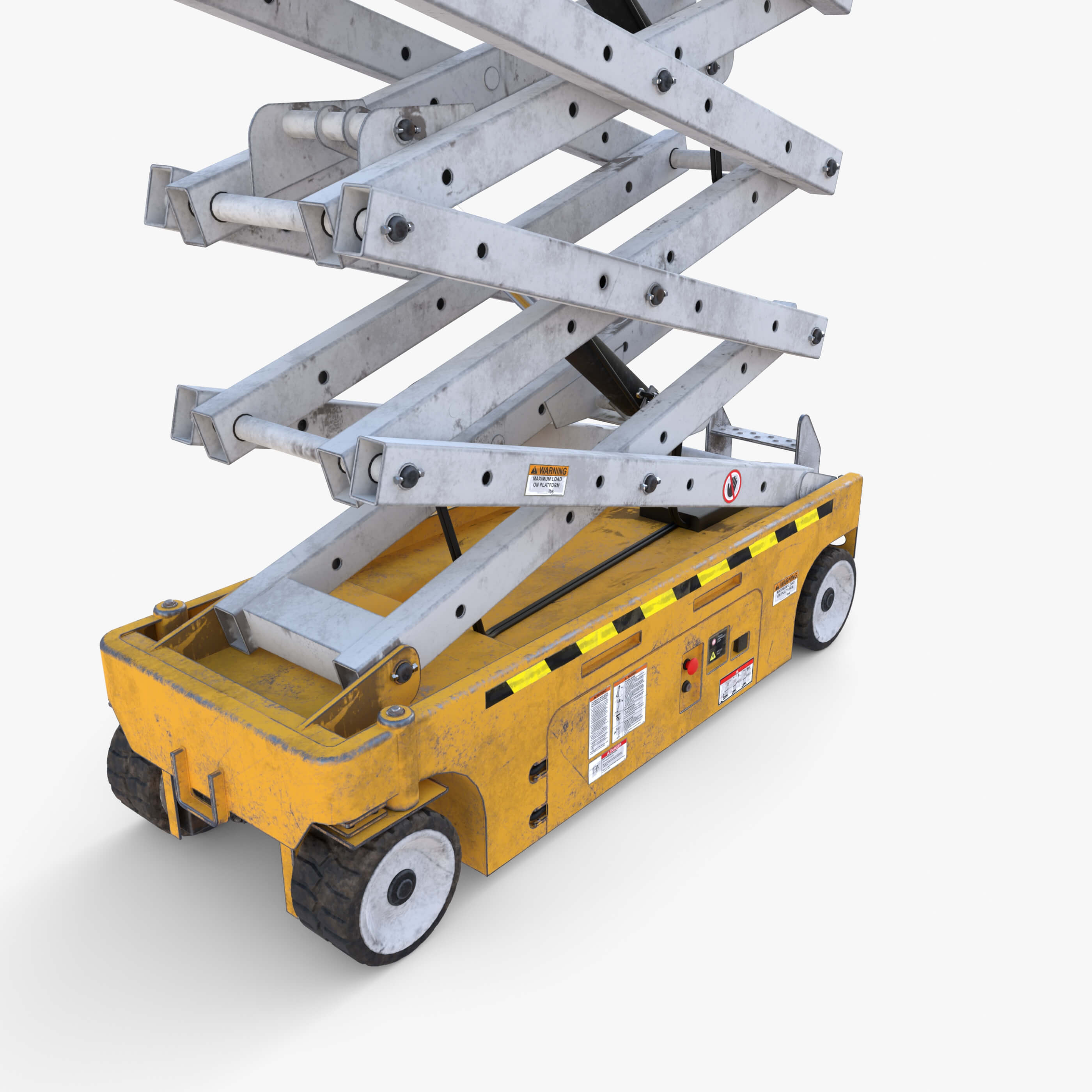 Animated Electric Scissor Lift V2 - 3D Model by dragosburian