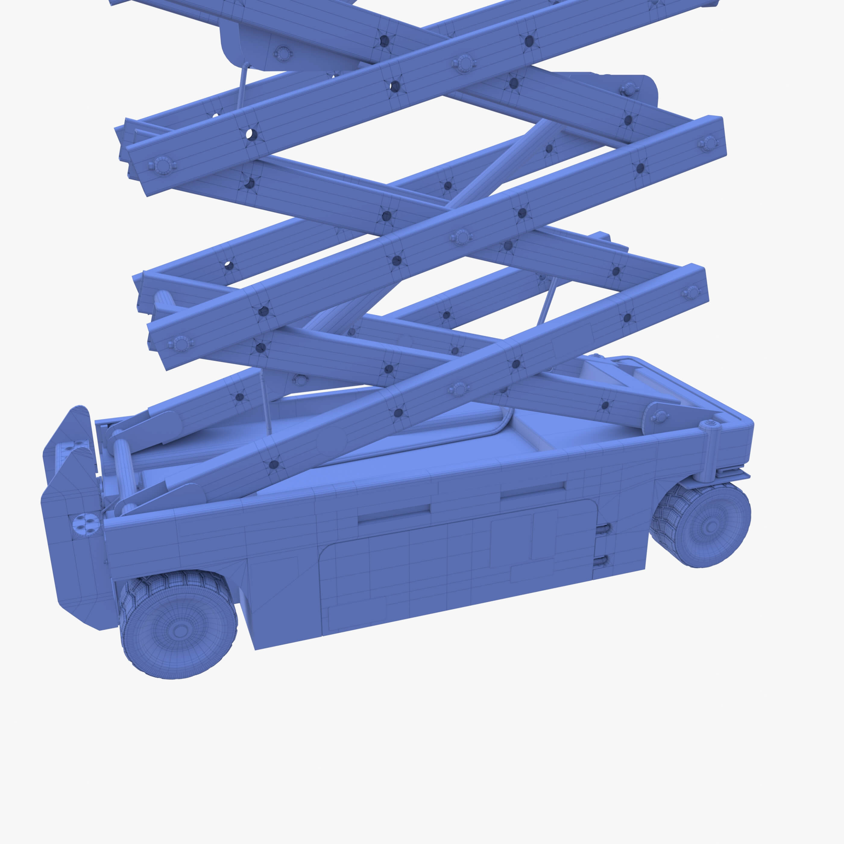 Animated Electric Scissor Lift V2 - 3D Model by dragosburian