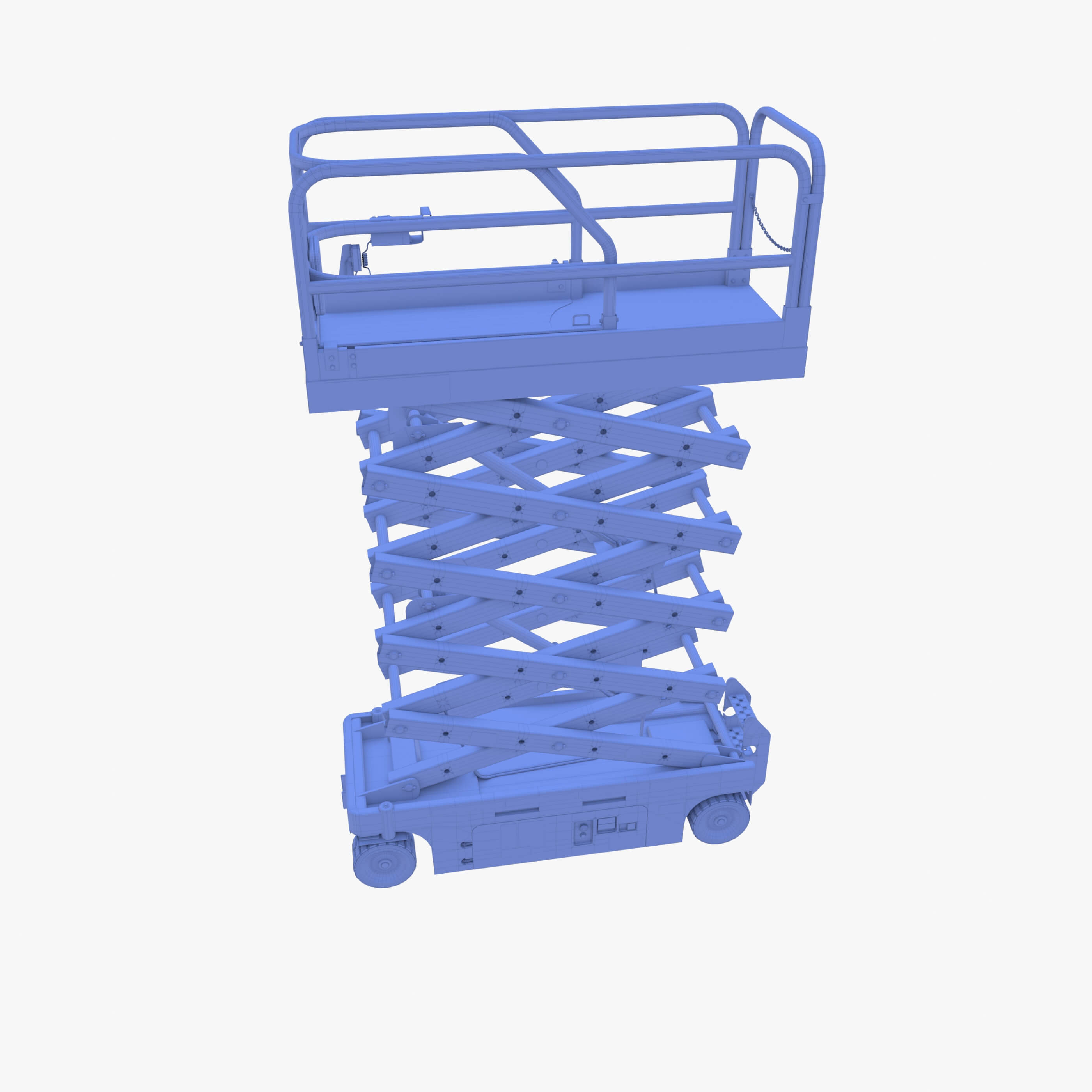 Animated Electric Scissor Lift V2 - 3D Model by dragosburian