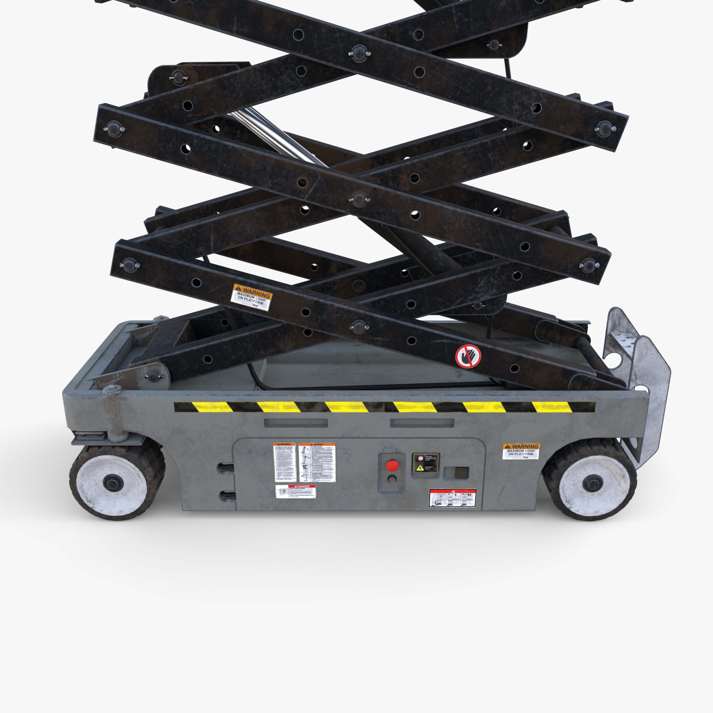 Animated Electric Scissor Lift V3 - 3D Model by dragosburian