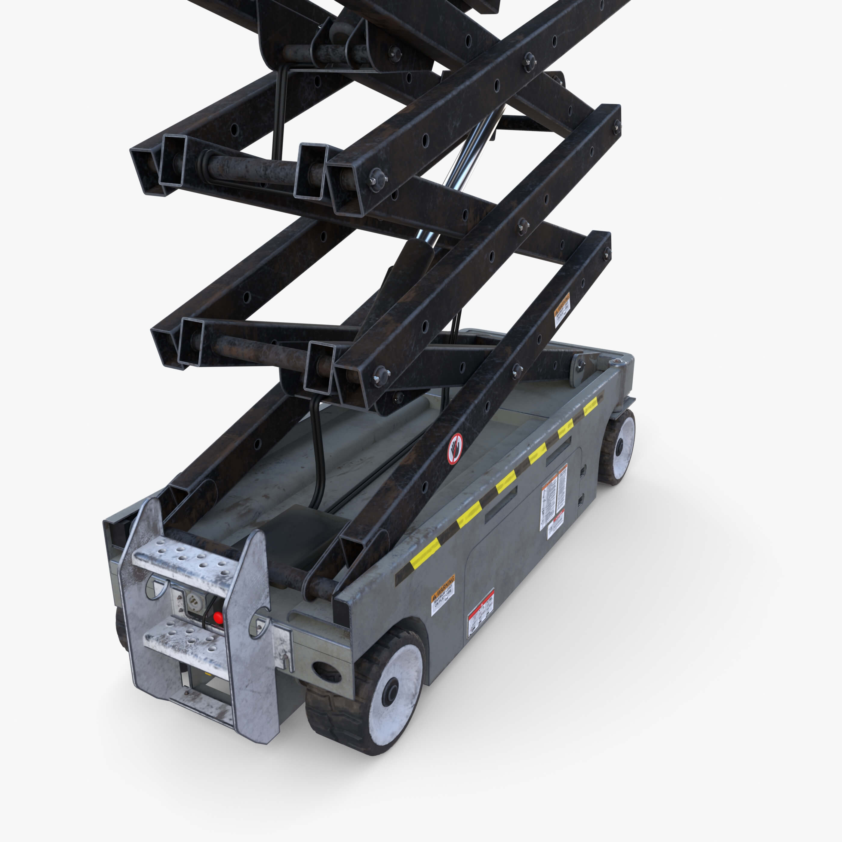 Animated Electric Scissor Lift V3 - 3D Model by dragosburian