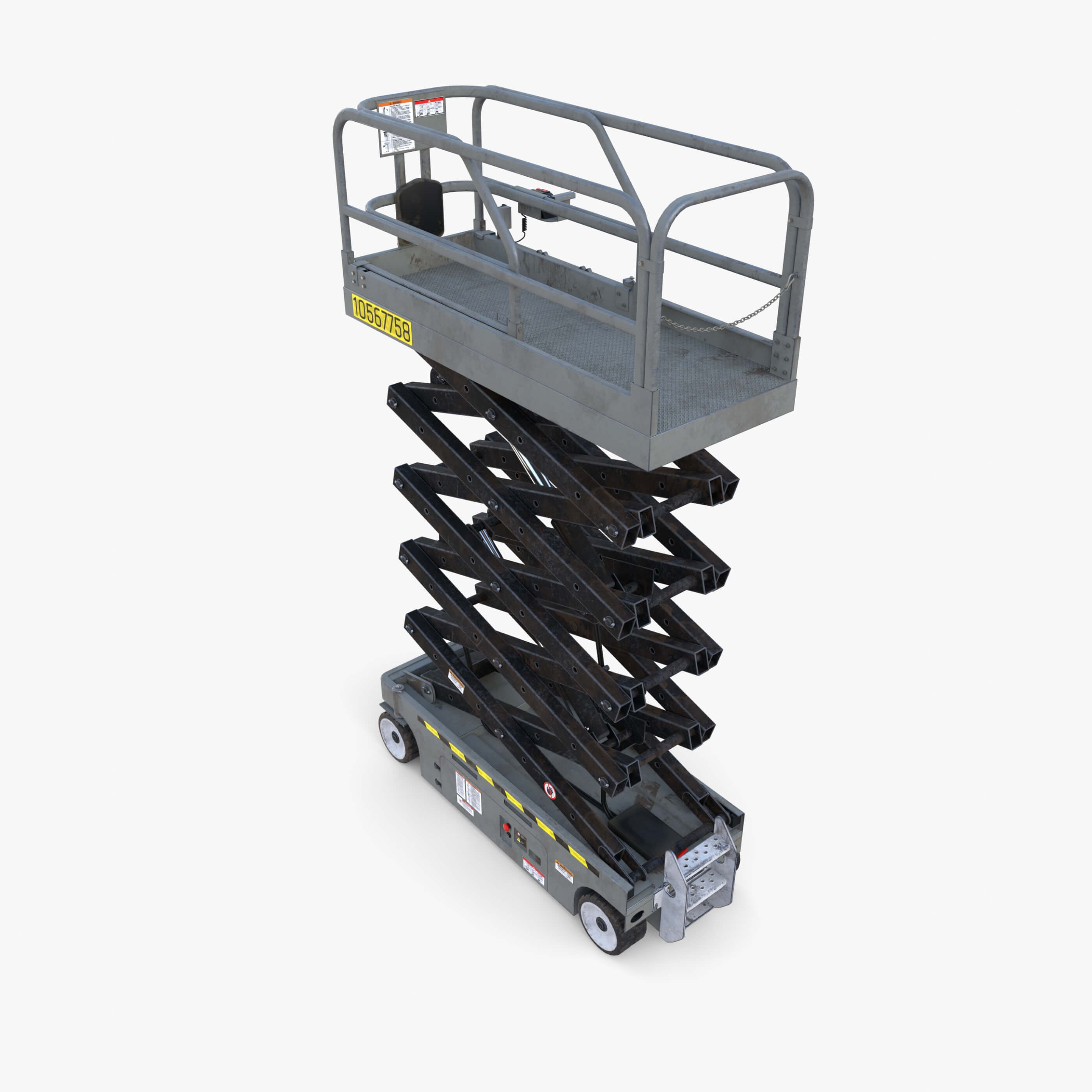 Animated Electric Scissor Lift V3 - 3D Model by dragosburian