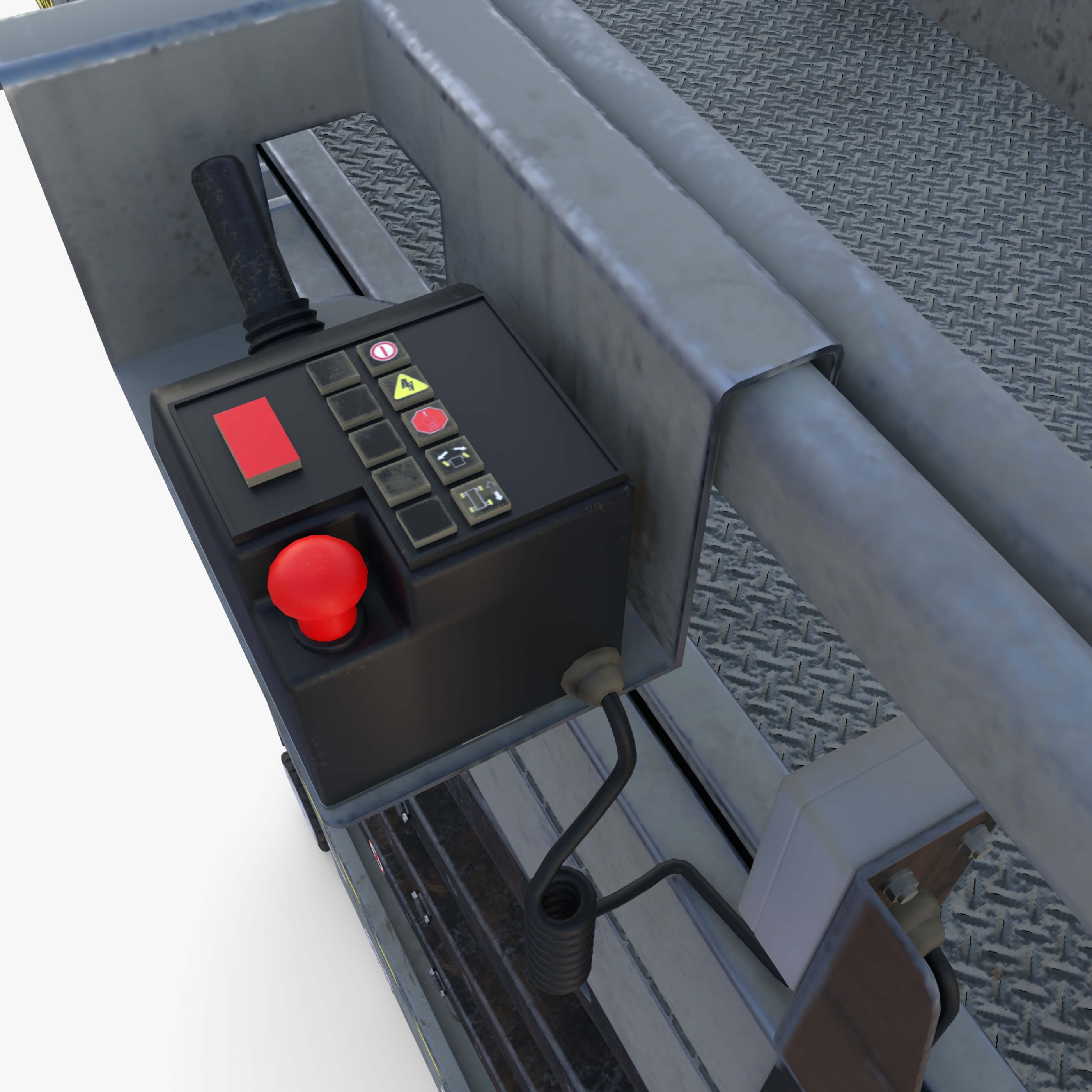 Animated Electric Scissor Lift V3 - 3D Model by dragosburian