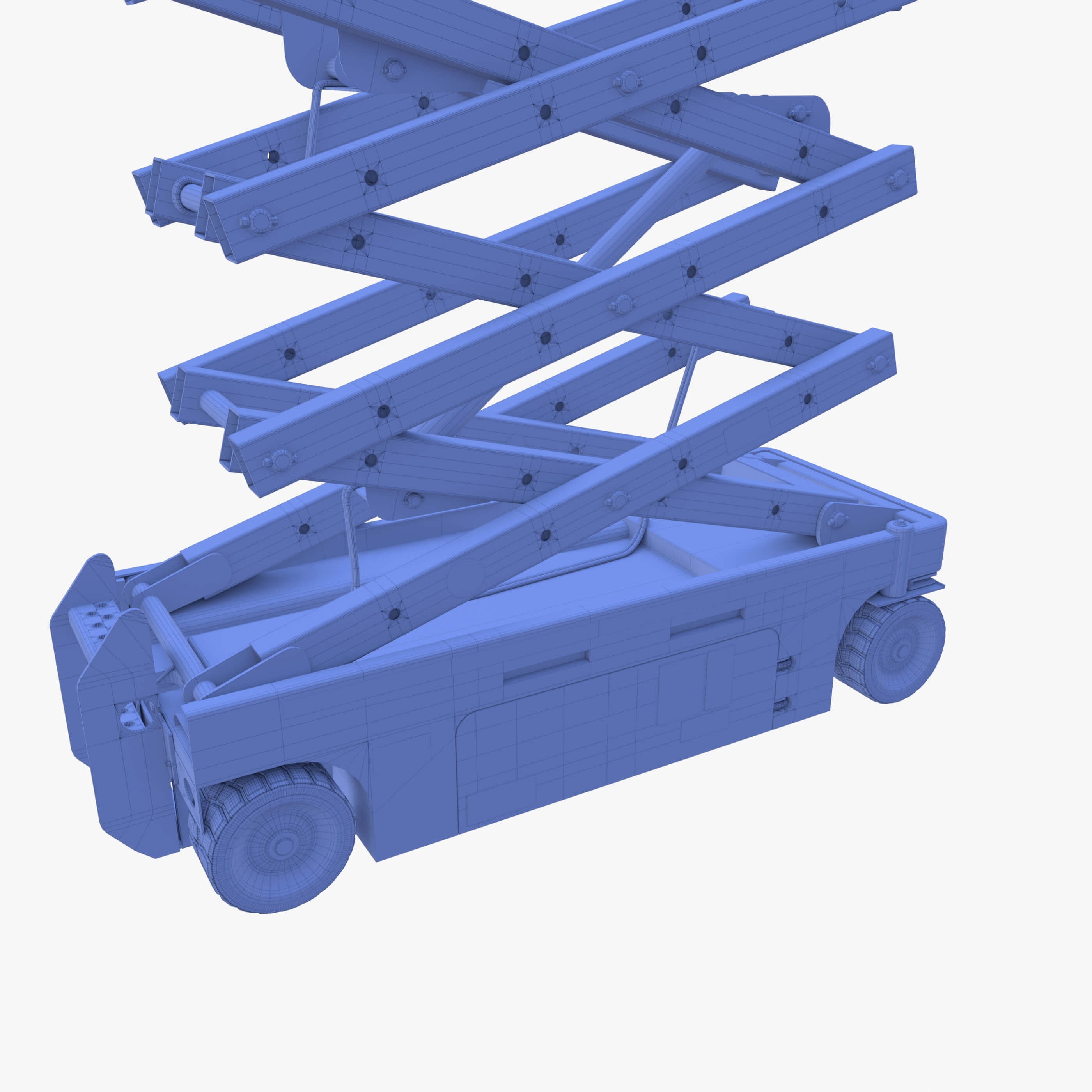 Animated Electric Scissor Lift V3 - 3D Model by dragosburian
