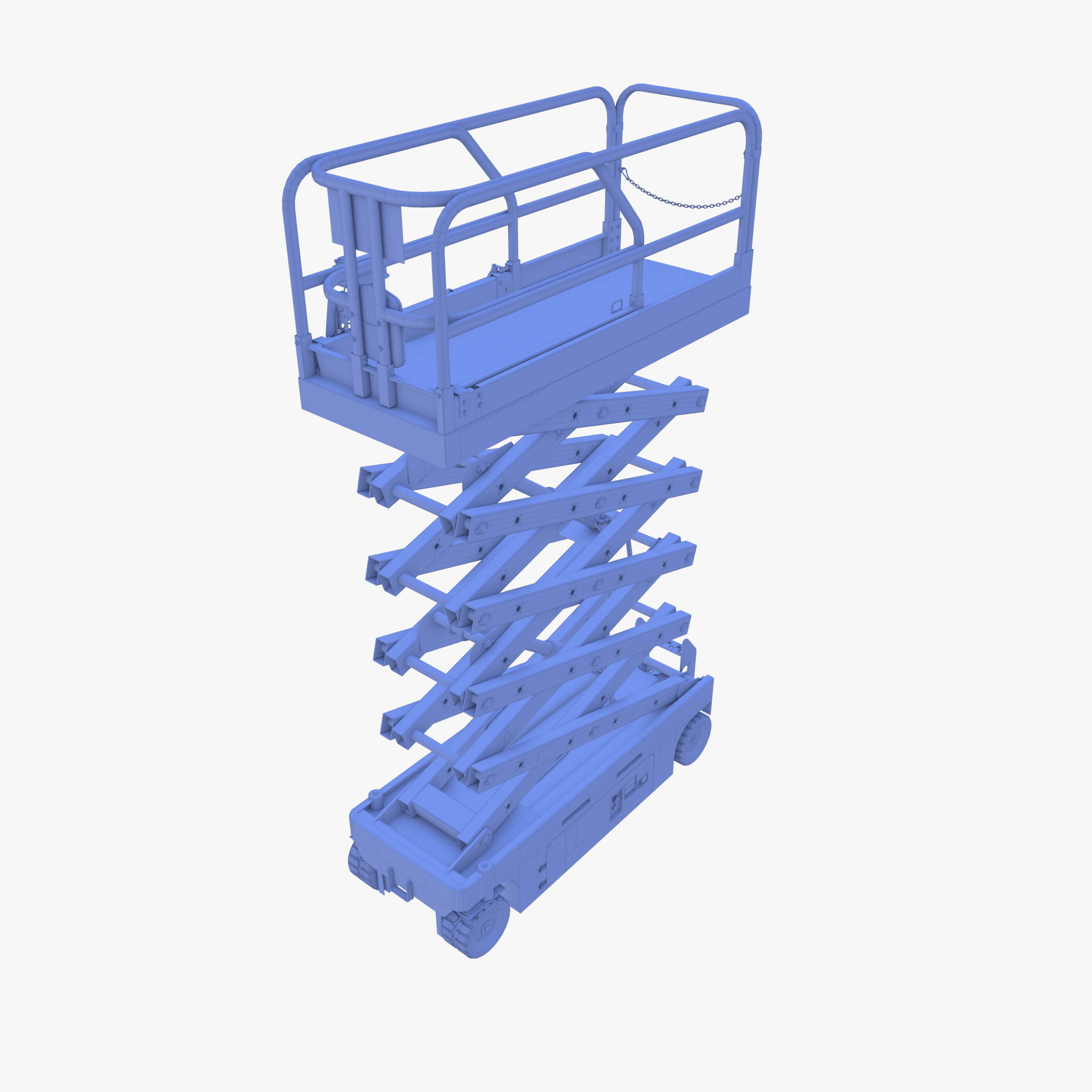 Animated Electric Scissor Lift V3 - 3D Model by dragosburian