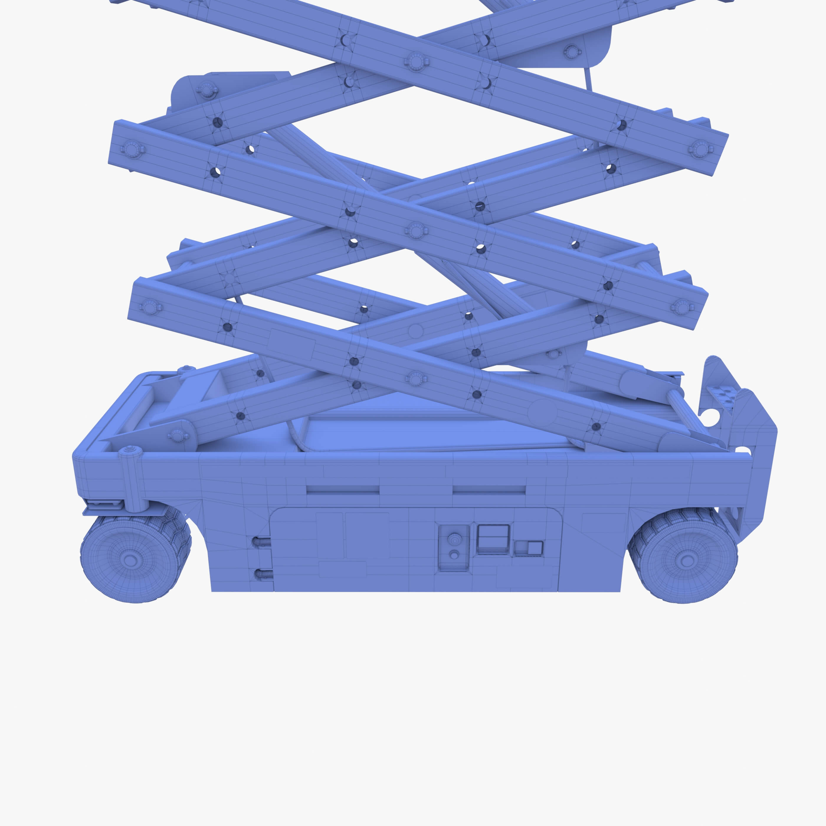 Animated Electric Scissor Lift V4 - 3D Model by dragosburian