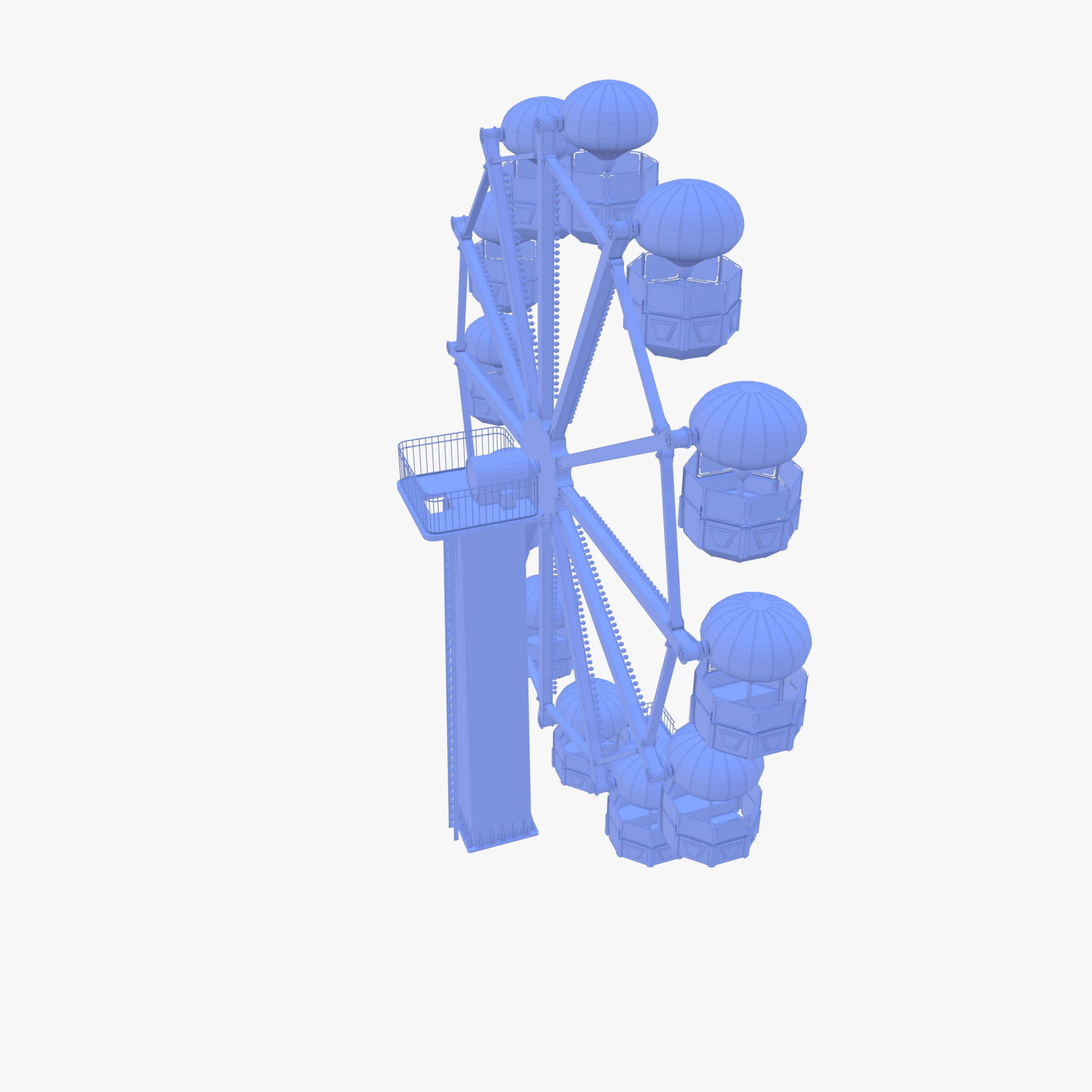 Animated Ferris Wheel V1 - 3D Model by dragosburian