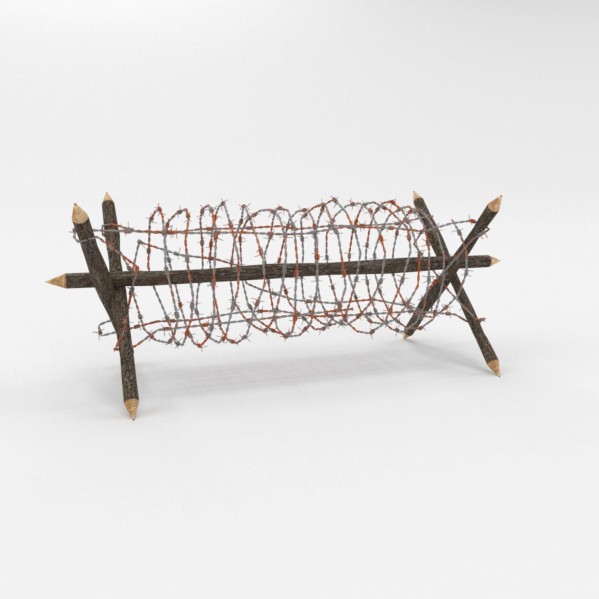 Barb Wire Obstacle 1 - 3D Model by dragosburian