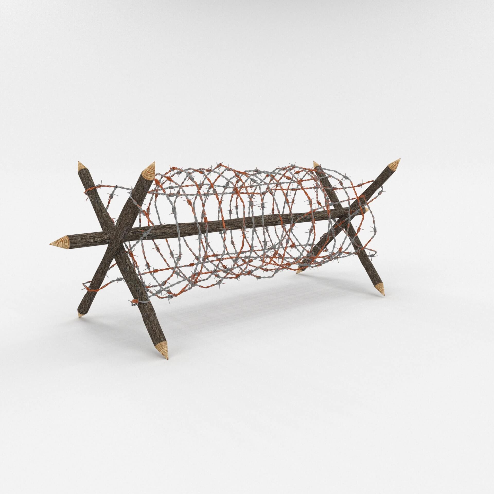 Barb Wire Obstacle 1 - 3D Model by dragosburian