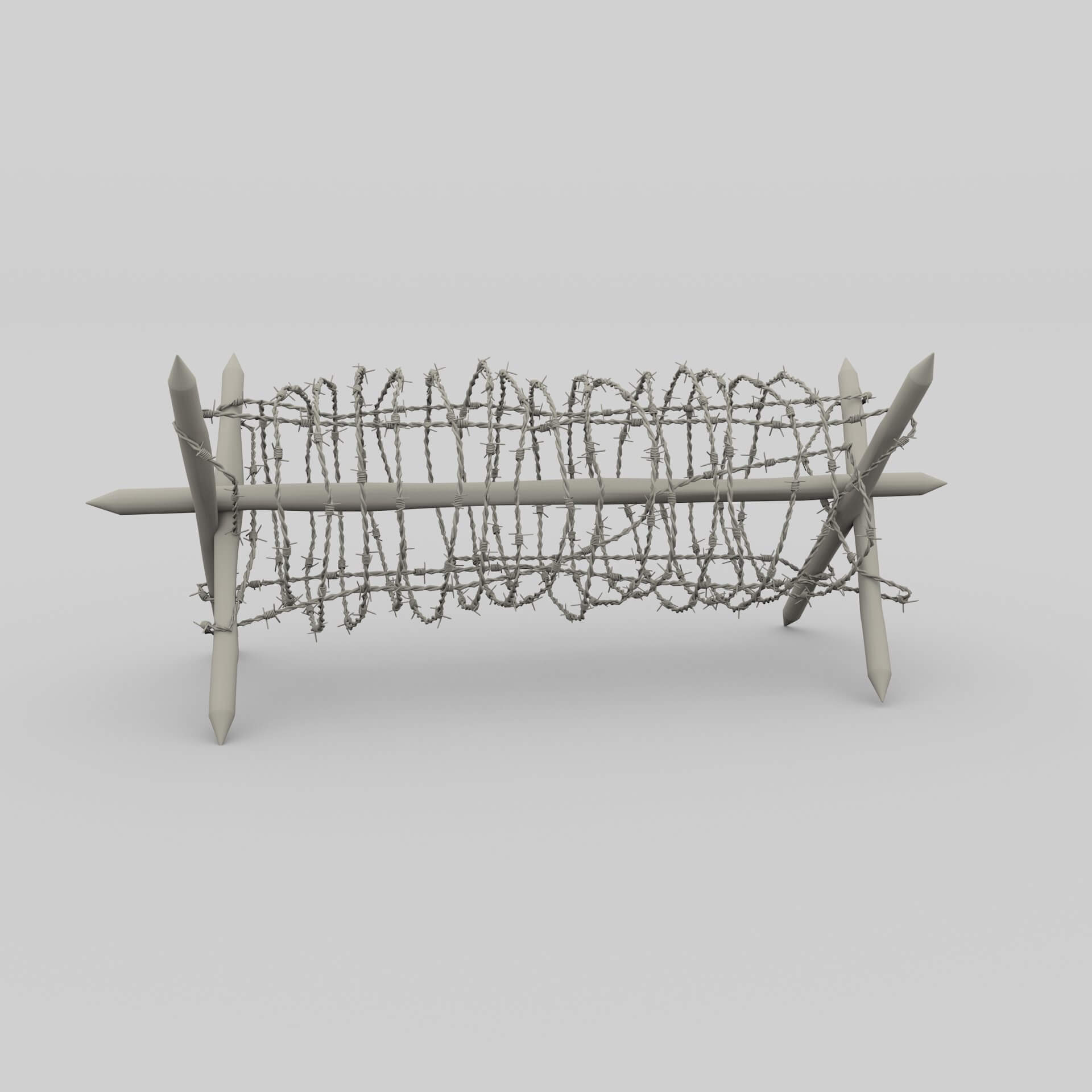 Barb Wire Obstacle 1 - 3D Model by dragosburian