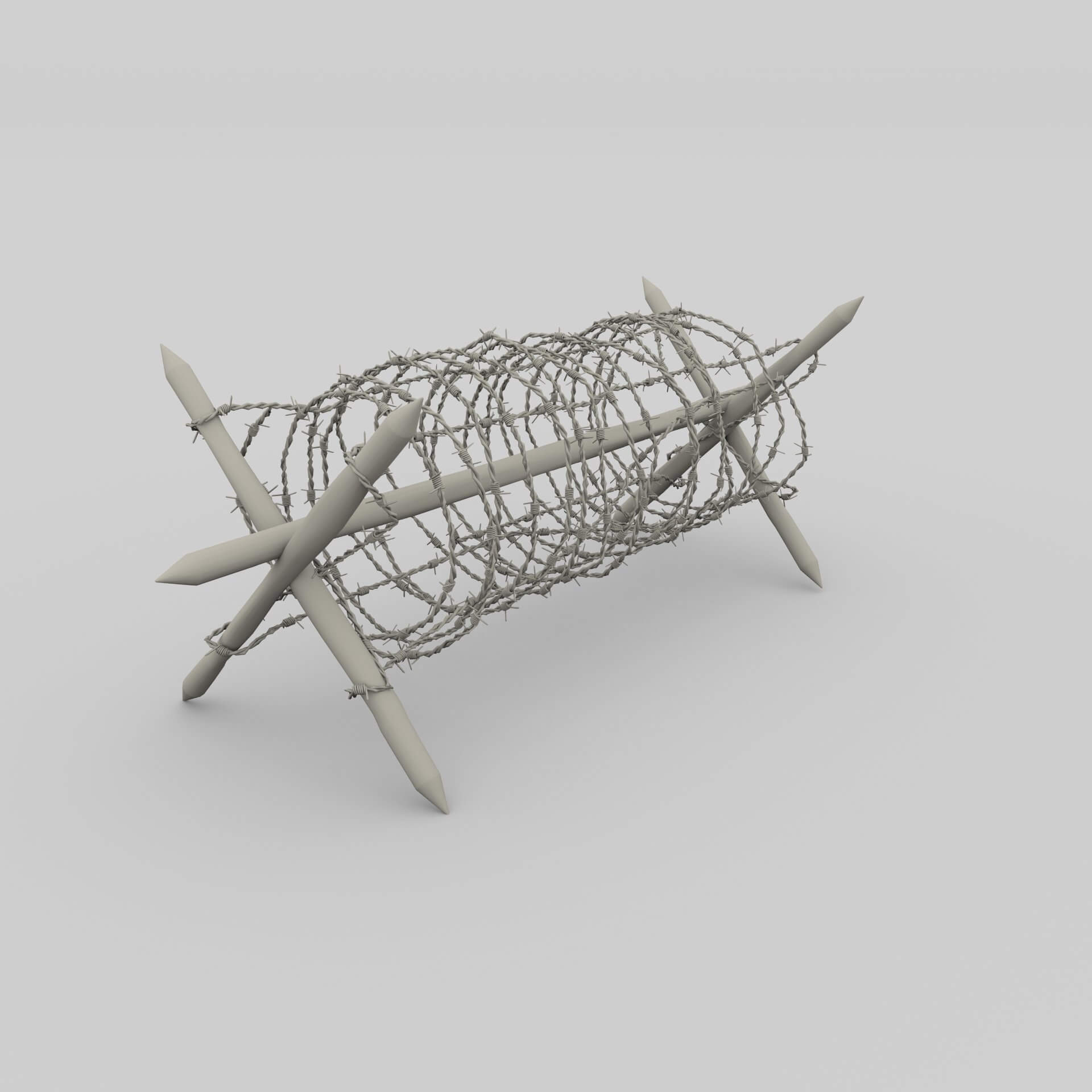 Barb Wire Obstacle 1 - 3D Model by dragosburian