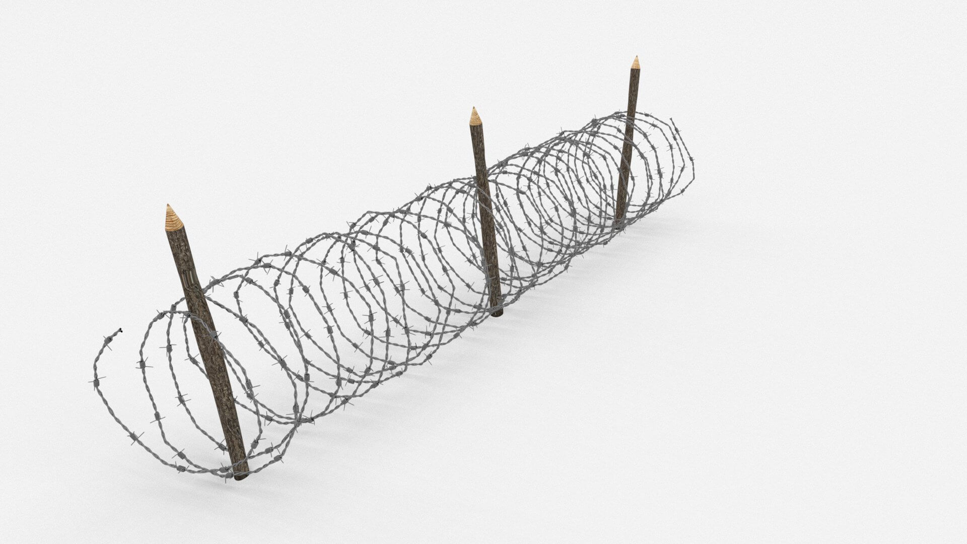 Barb Wire Obstacle 10 - 3D Model by dragosburian