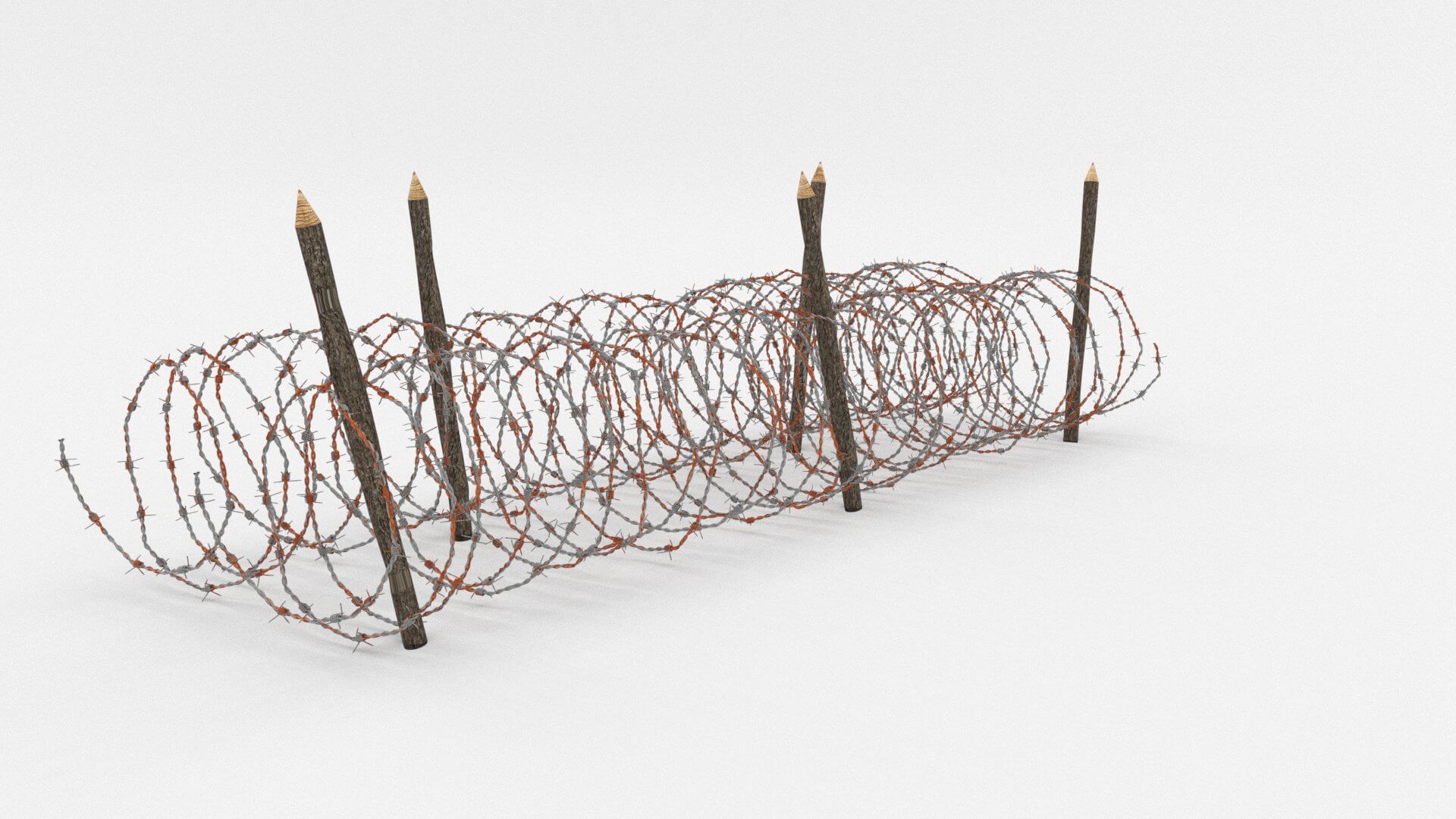 Barb Wire Obstacle 16 - 3D Model by dragosburian