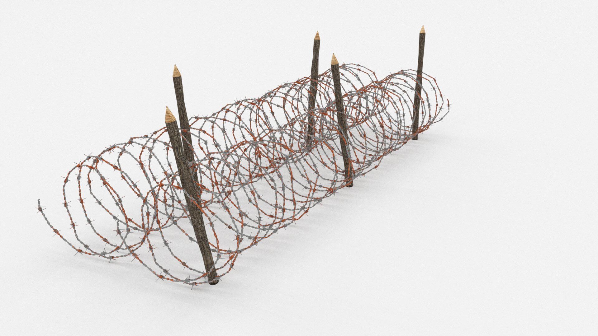 Barb Wire Obstacle 16 - 3D Model by dragosburian