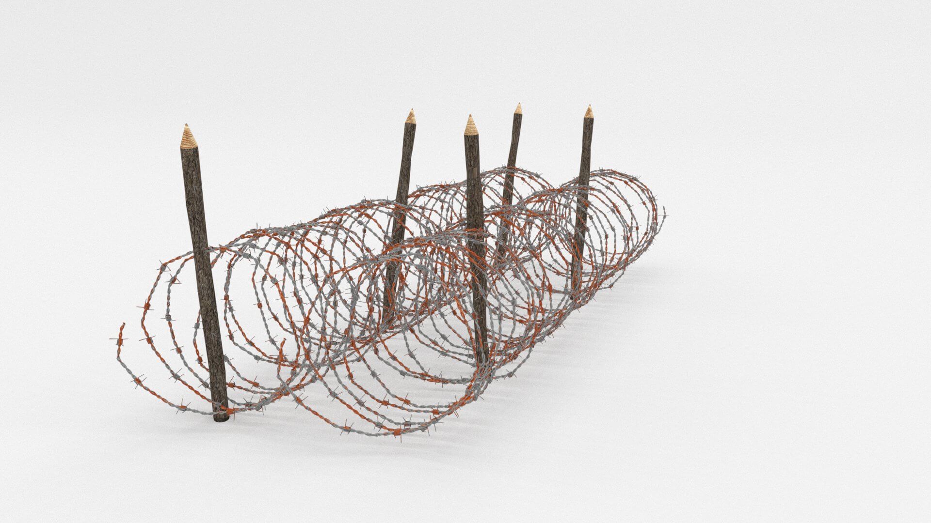 Barb Wire Obstacle 16 - 3D Model by dragosburian