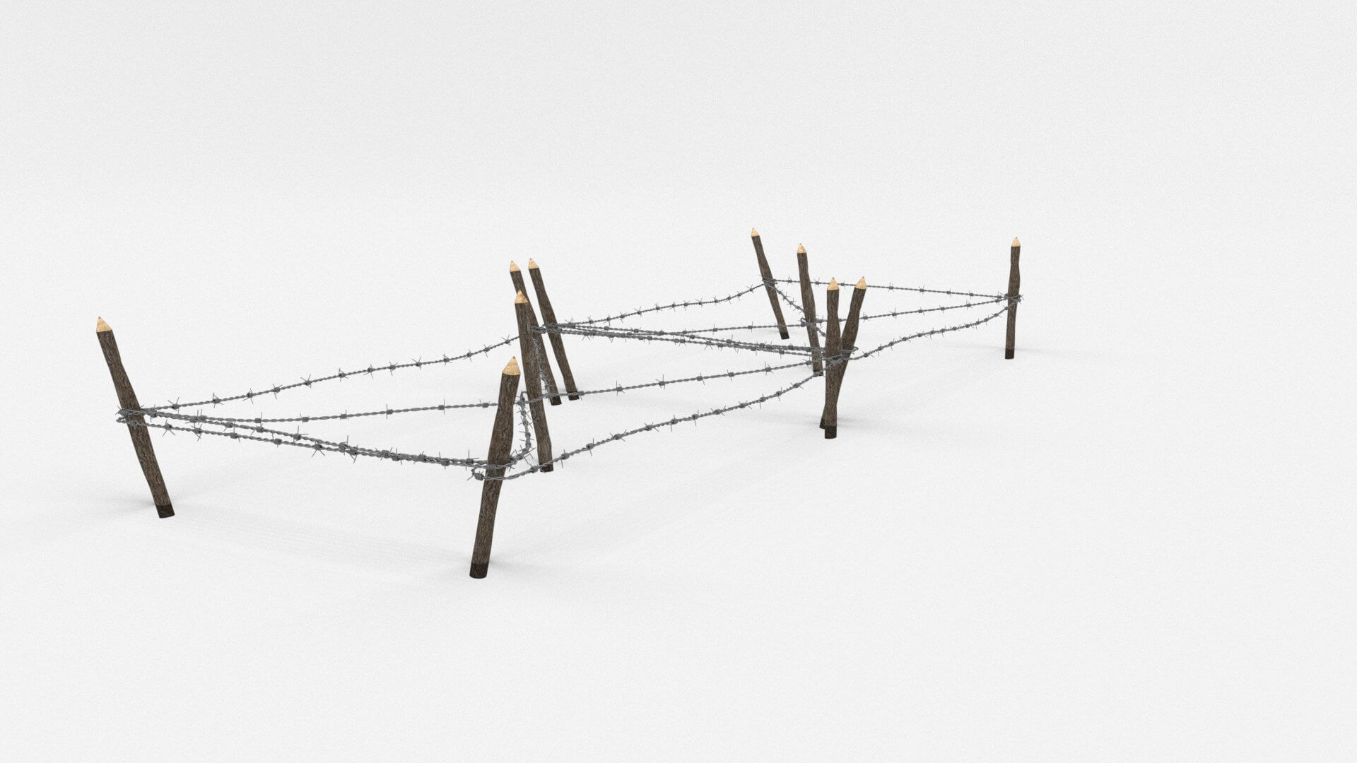 Barb Wire Obstacle 17 - 3D Model by dragosburian