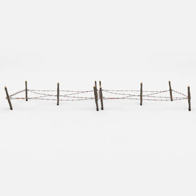 Barb Wire Obstacle 18 - 3D Model by dragosburian