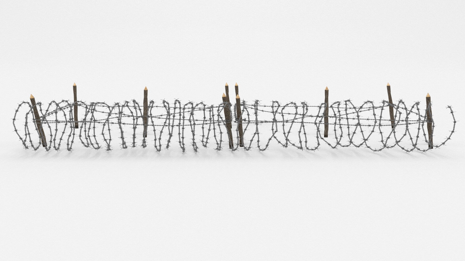 Barb Wire Obstacle 19 - 3D Model by dragosburian
