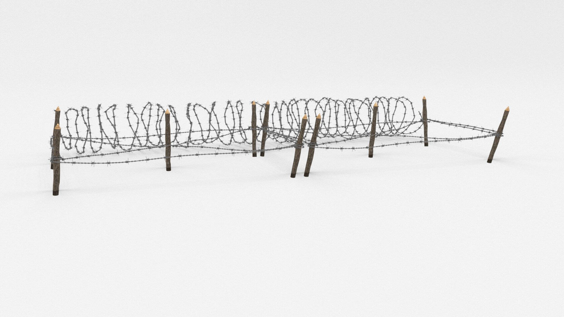 Barb Wire Obstacle 19 - 3D Model by dragosburian